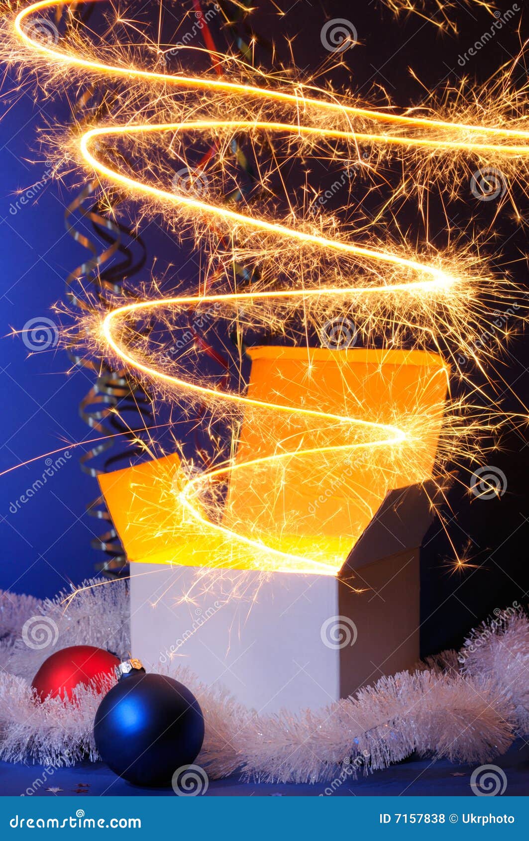 Christmas gift stock photo. Image of effect, mystery, present - 7157838