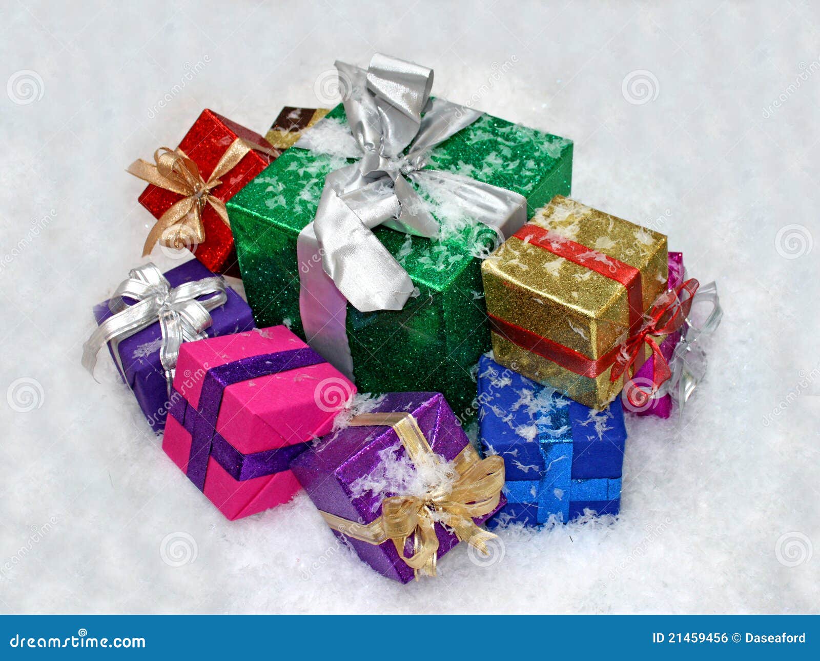 Christmas Gift Boxes. stock photo. Image of presents - 21459456