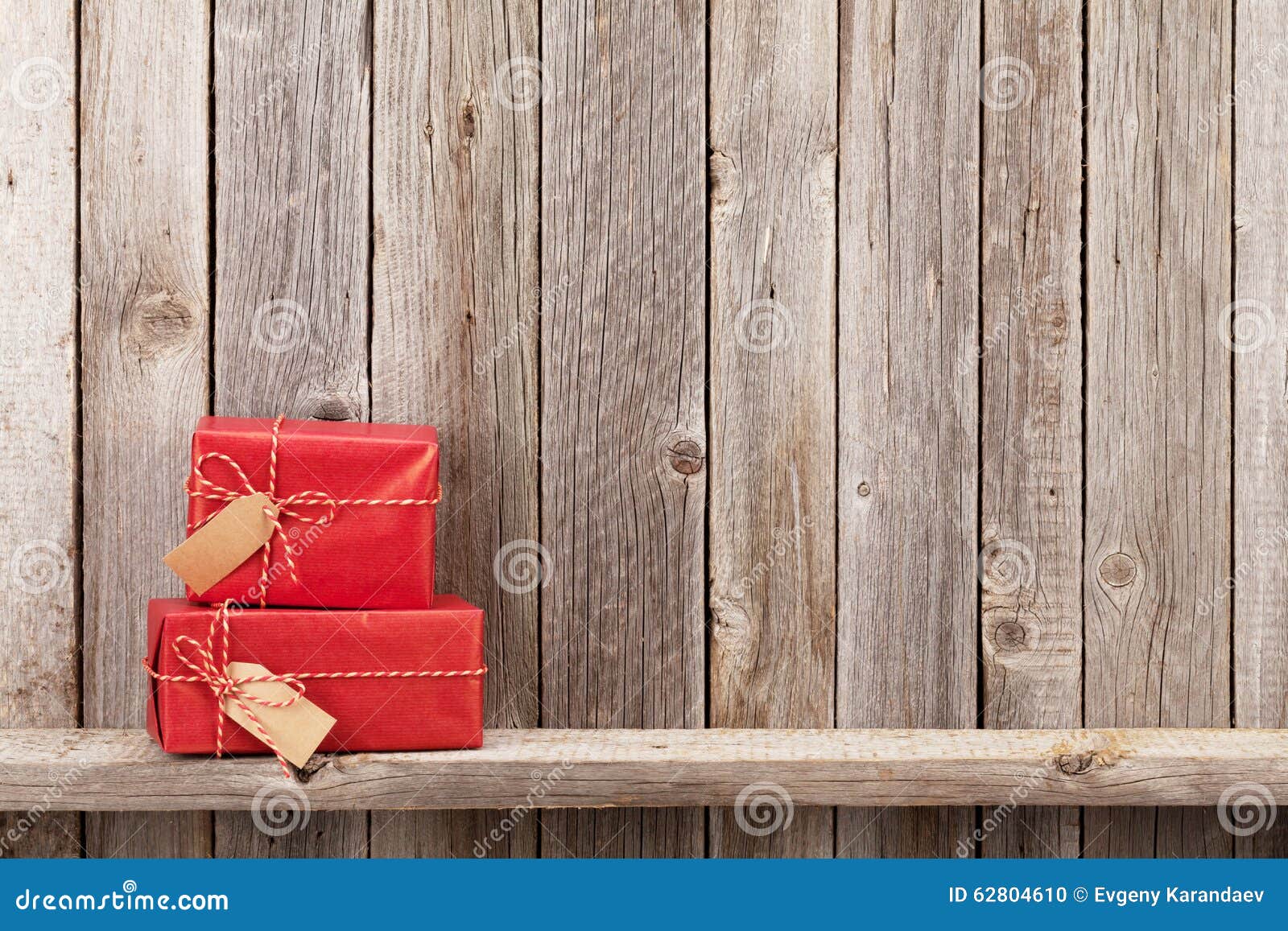Christmas gift boxes stock photo. Image of decor, wooden - 62804610