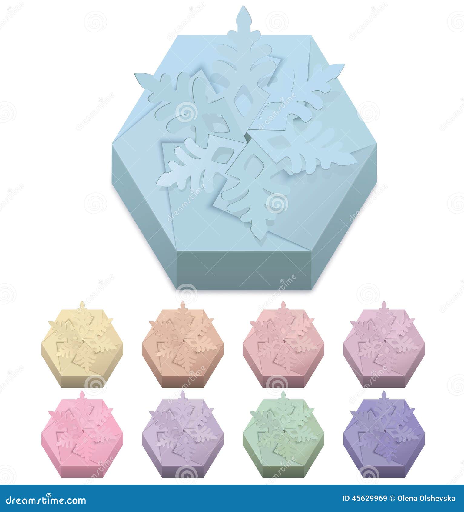 Christmas Gift Boxes with Snowflake. Stock Vector - Illustration of ...