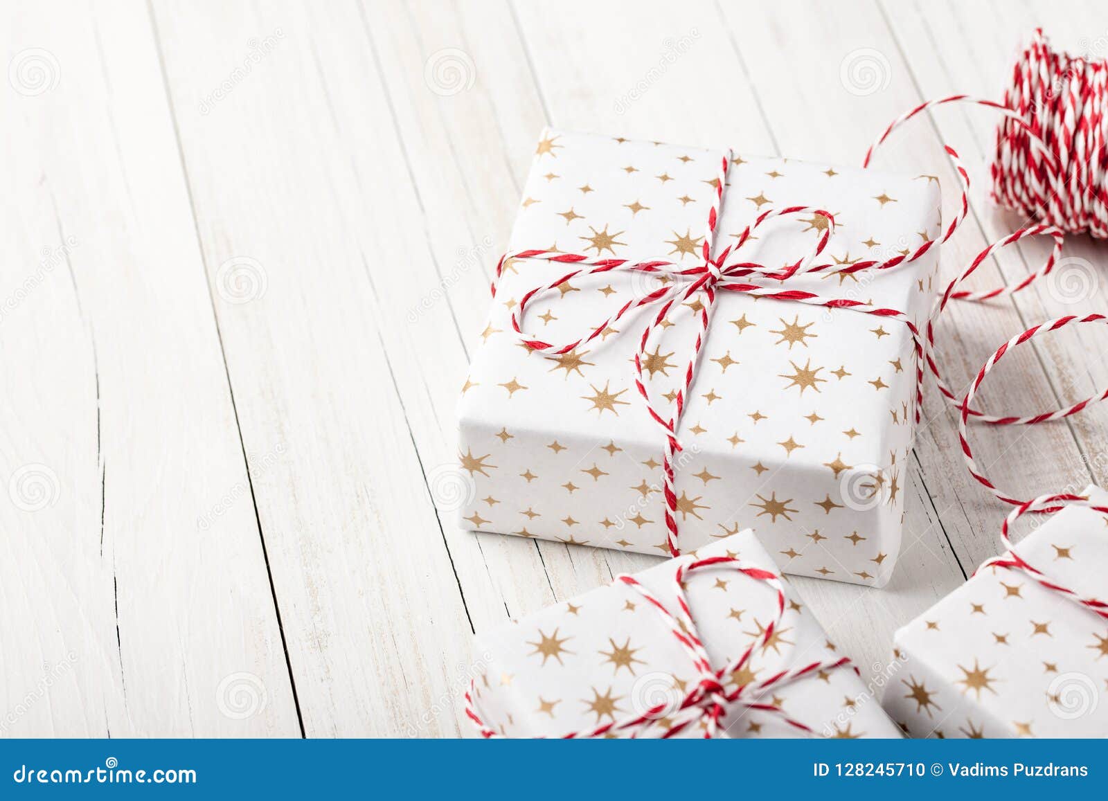 Christmas Gift Boxes Wrapping Stock Photo - Image of xmas, concept ...