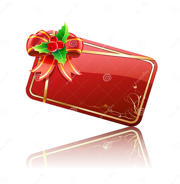 Christmas gift card stock vector. Illustration of border - 21593777