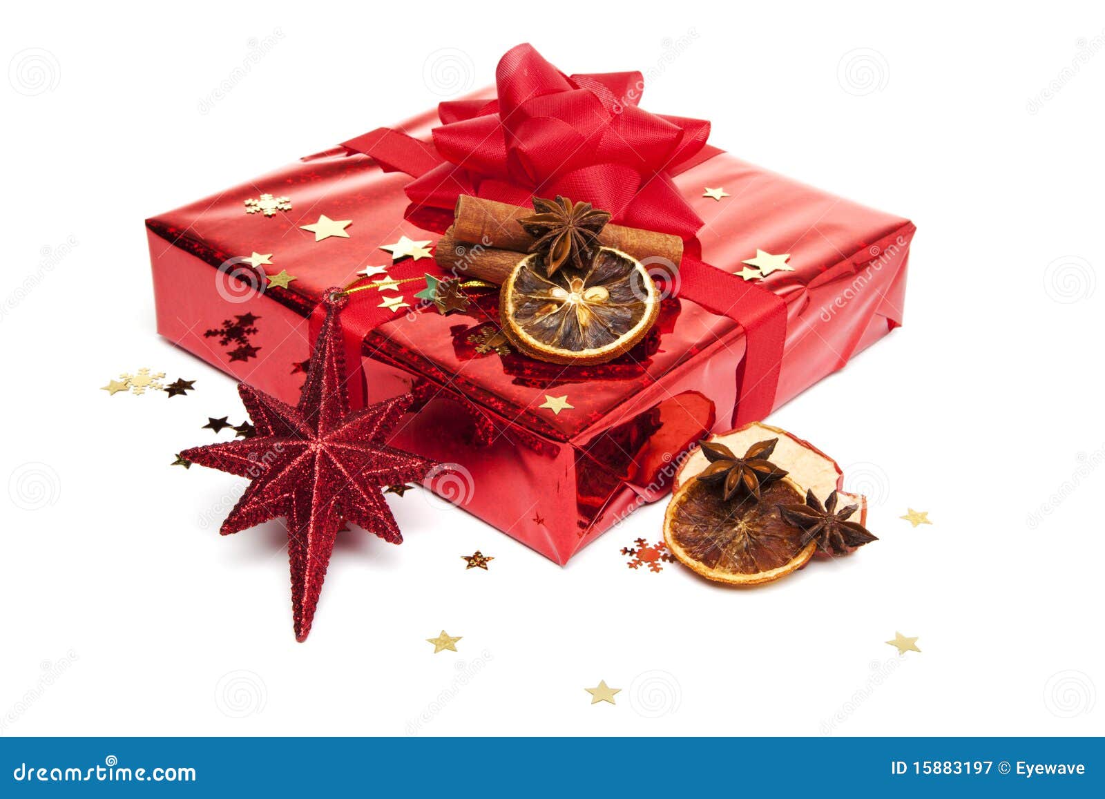 Christmas Gift and Decoration Stock Image - Image of slice, wrapped ...