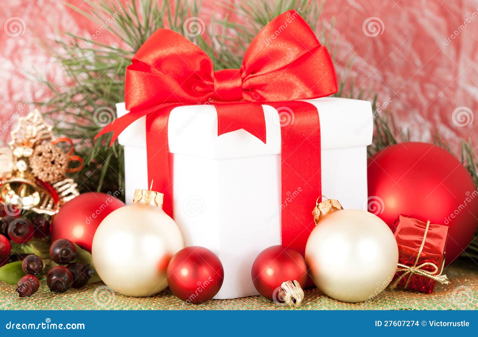 Christmas Gift and Decorations Stock Photo - Image of gift, celebration ...