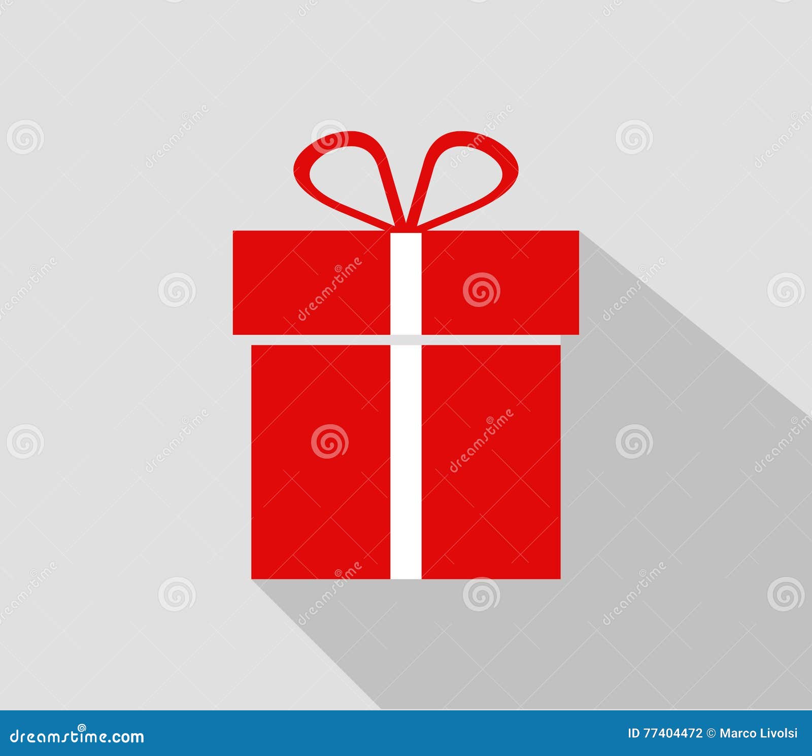 Christmas Gift Icon Illustrated Stock Illustration - Illustration of ...