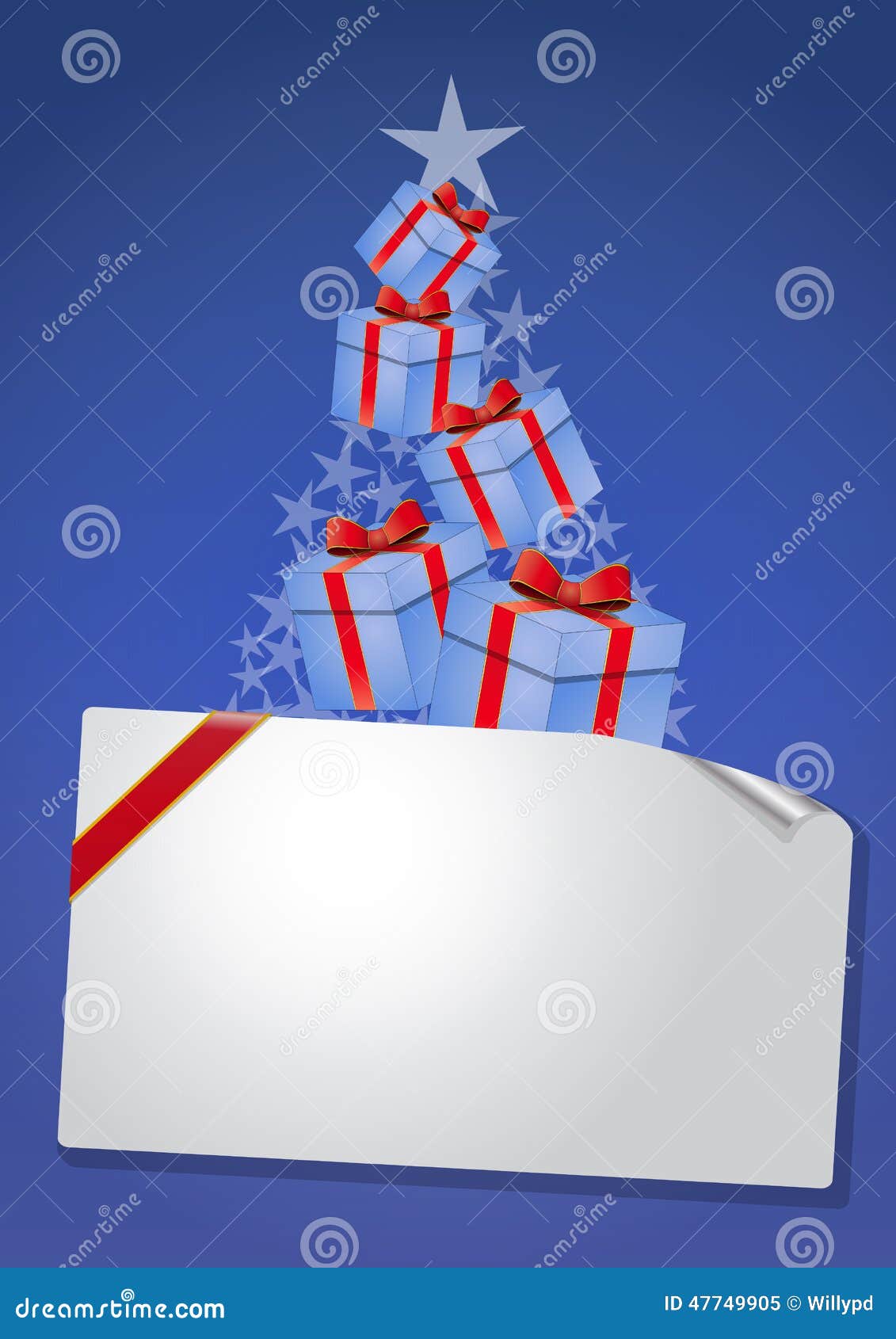 Christmas gift stock vector. Illustration of present - 47749905