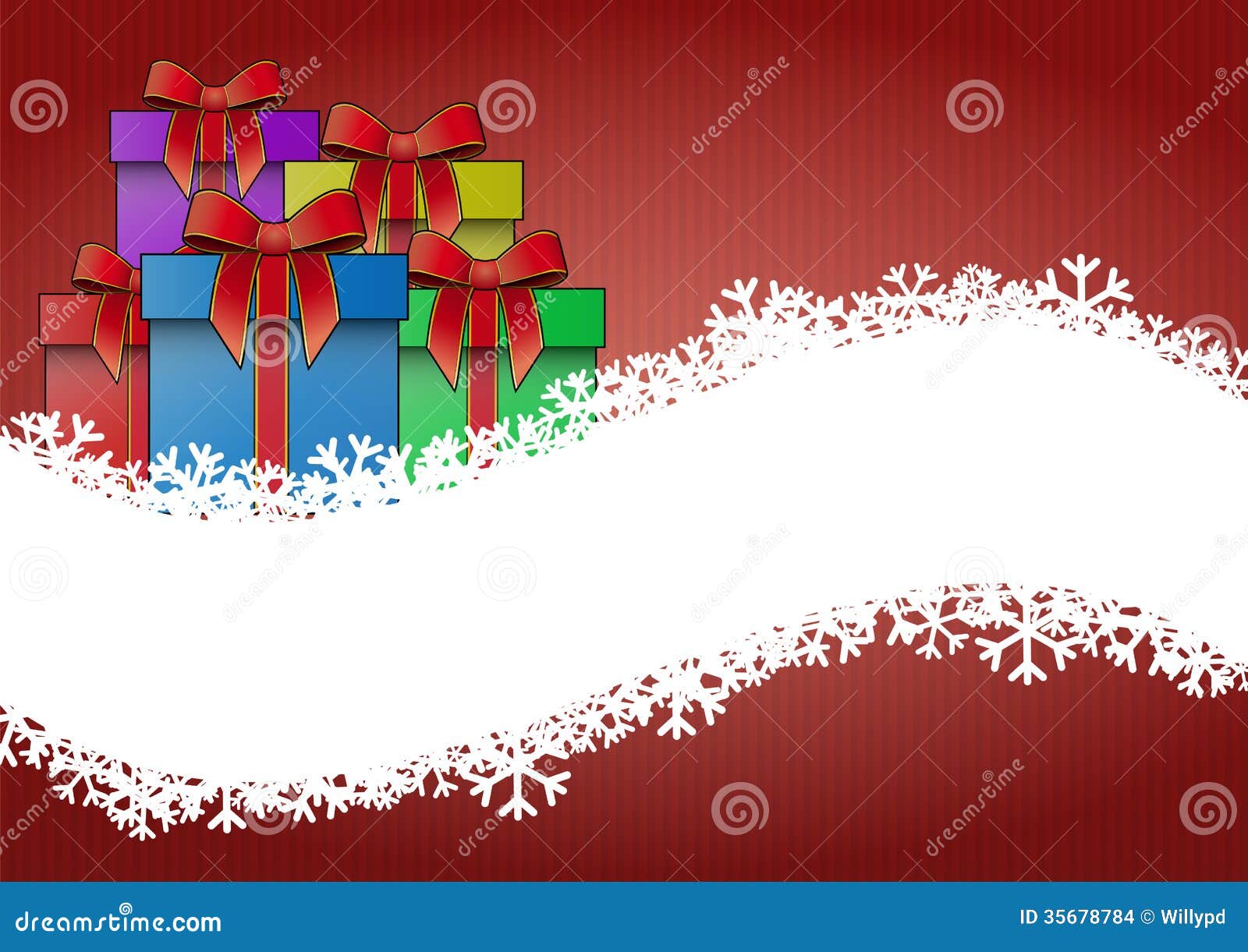 Christmas gift stock vector. Illustration of color, ornate - 35678784