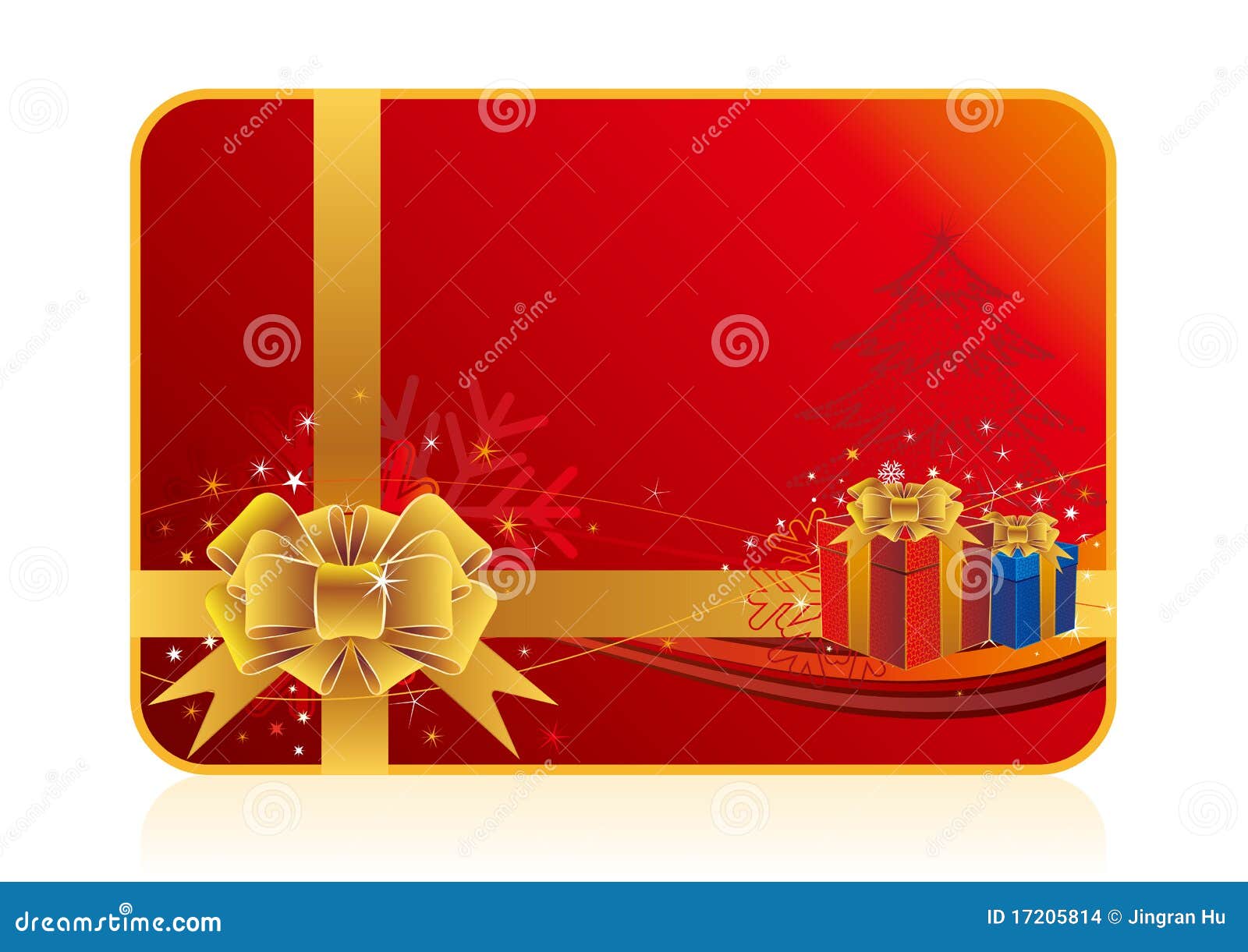 Christmas Gift and Red Background Stock Vector - Illustration of ...