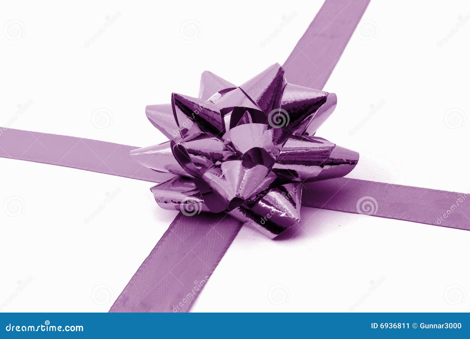 Christmas Gift with ribbon stock image. Image of celebrating - 6936811