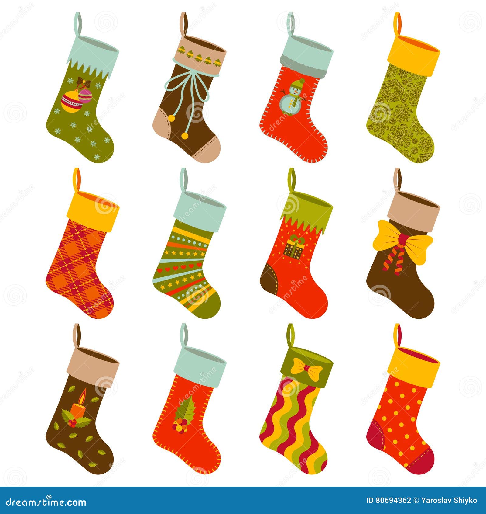 Christmas gift socks stock vector. Illustration of greeting - 80694362