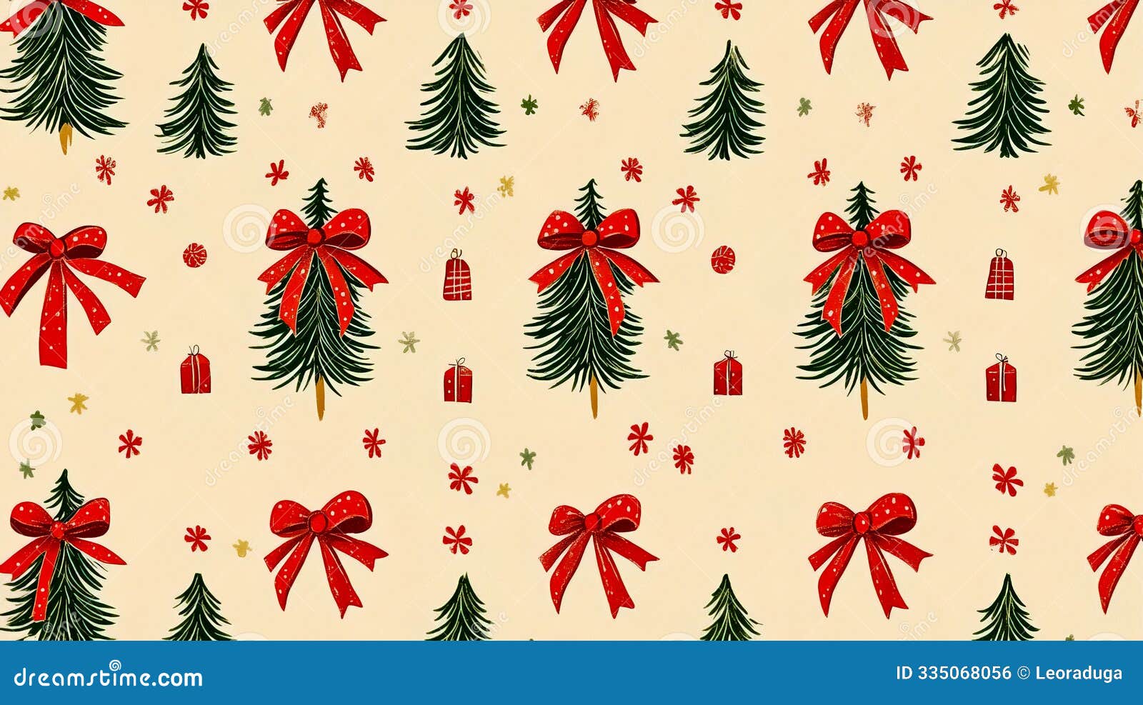 Christmas Gift Wrap Pattern, Printable, Plain Background Stock ...