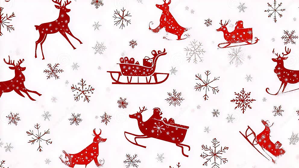 Christmas Gift Wrap Pattern, Printable, Plain Background Stock ...
