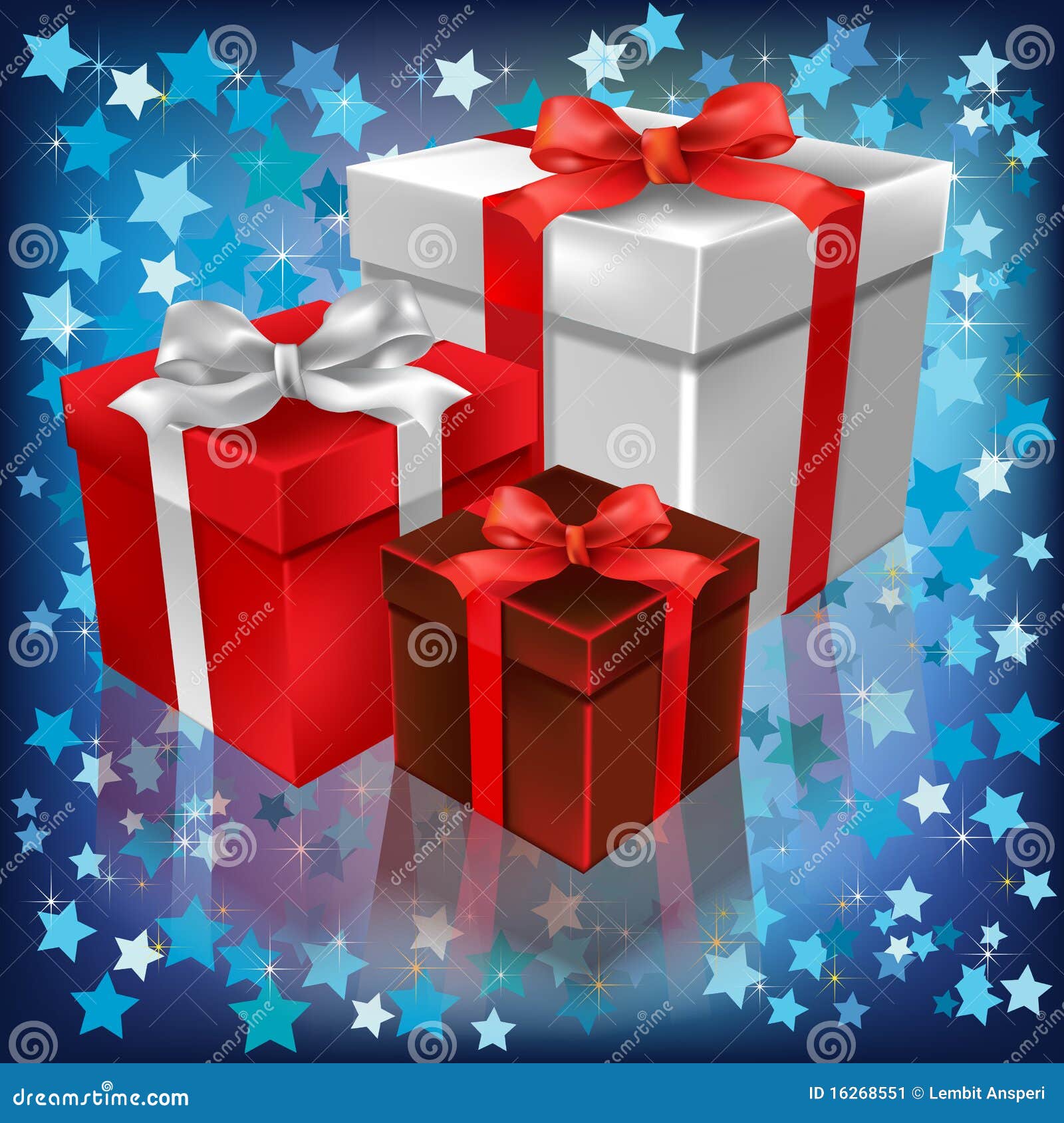 Christmas Gifts on Abstract Background Stock Vector - Illustration of ...