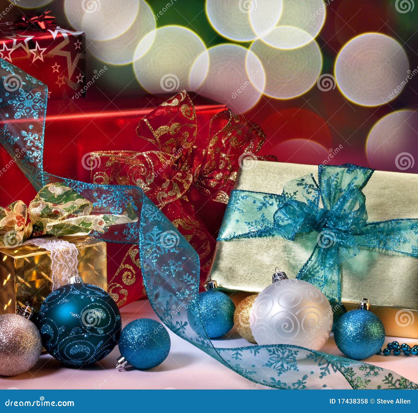 Christmas Gifts and Decorations Stock Photo - Image of xmas, merry ...