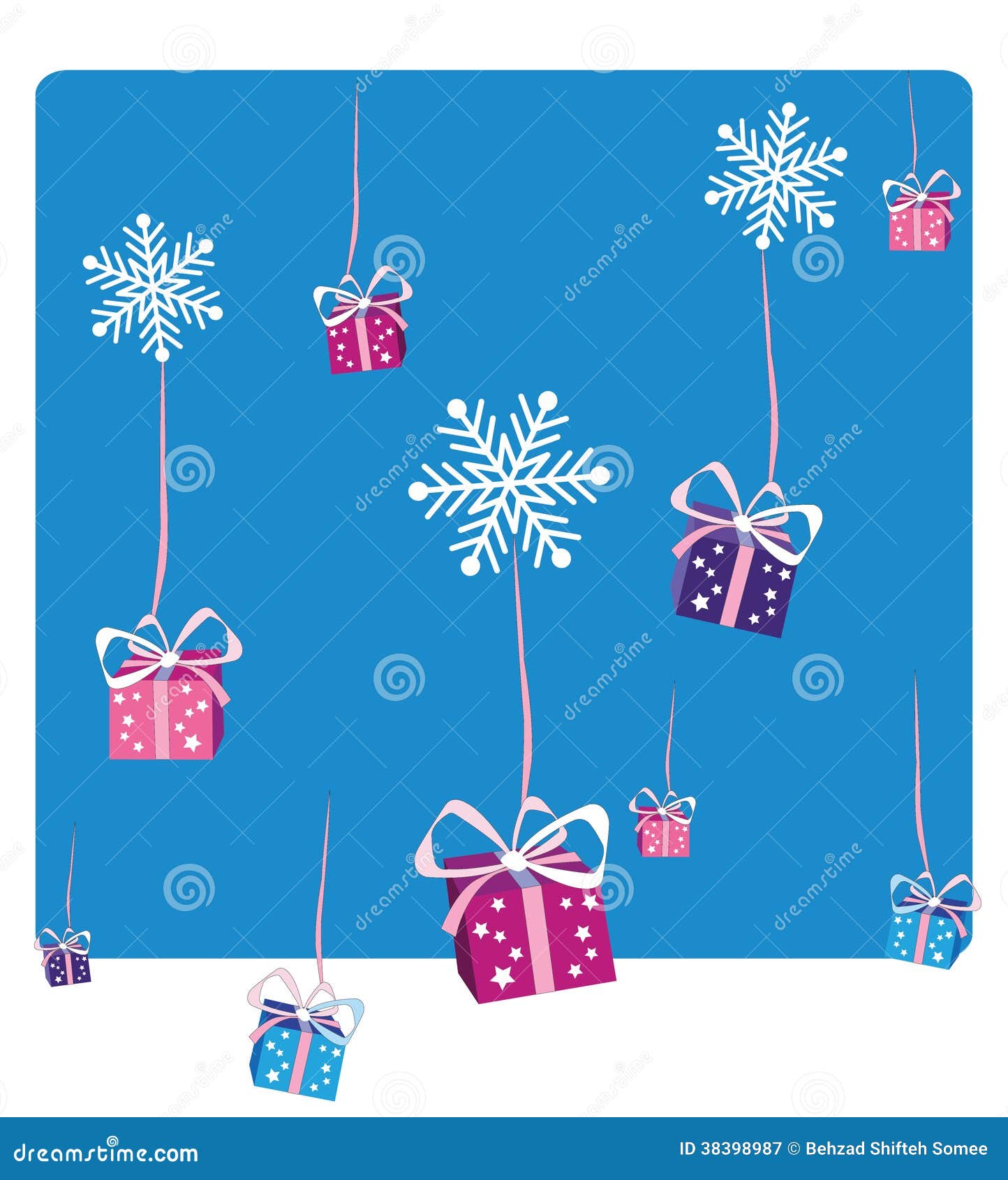 Christmas gifts falling stock illustration. Illustration of christmas ...