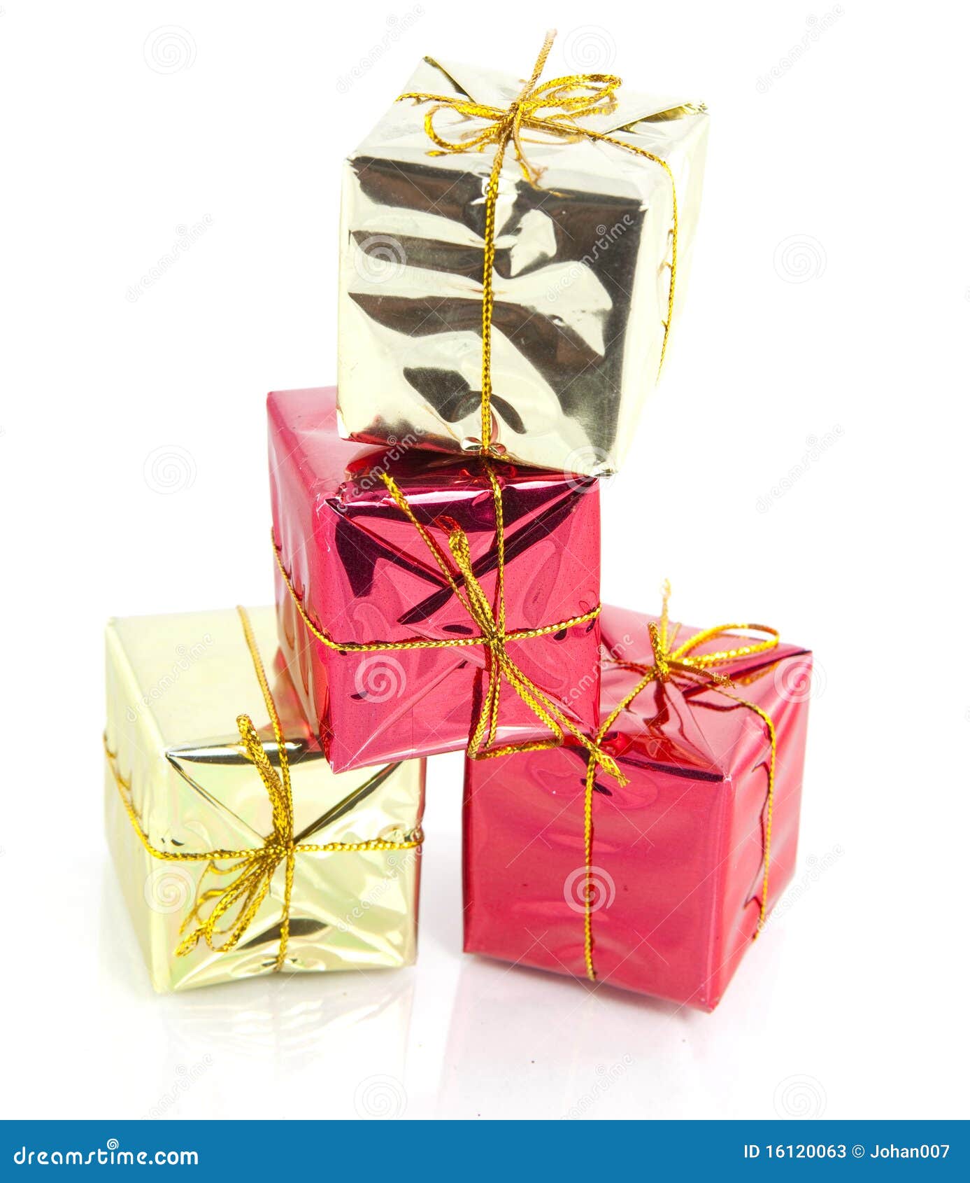 Christmas Gifts Isolated Tower Stock Image - Image of christmasy ...