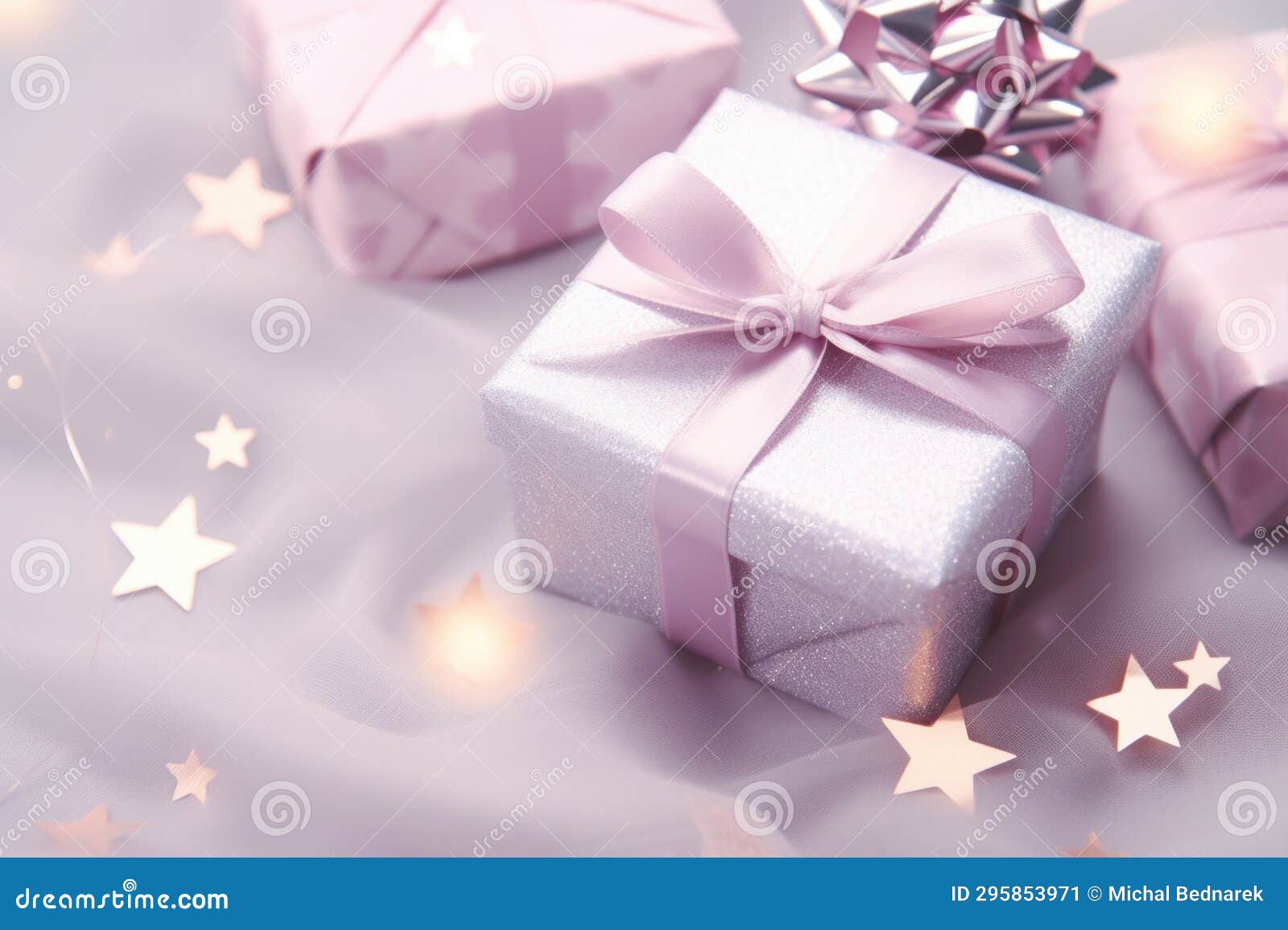 Christmas Gifts and Present in Soft Pastel Colors Design Stock Image ...
