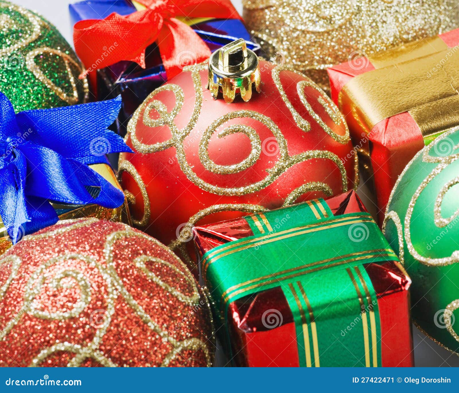 Christmas gifts and toys stock image. Image of decorative - 27422471