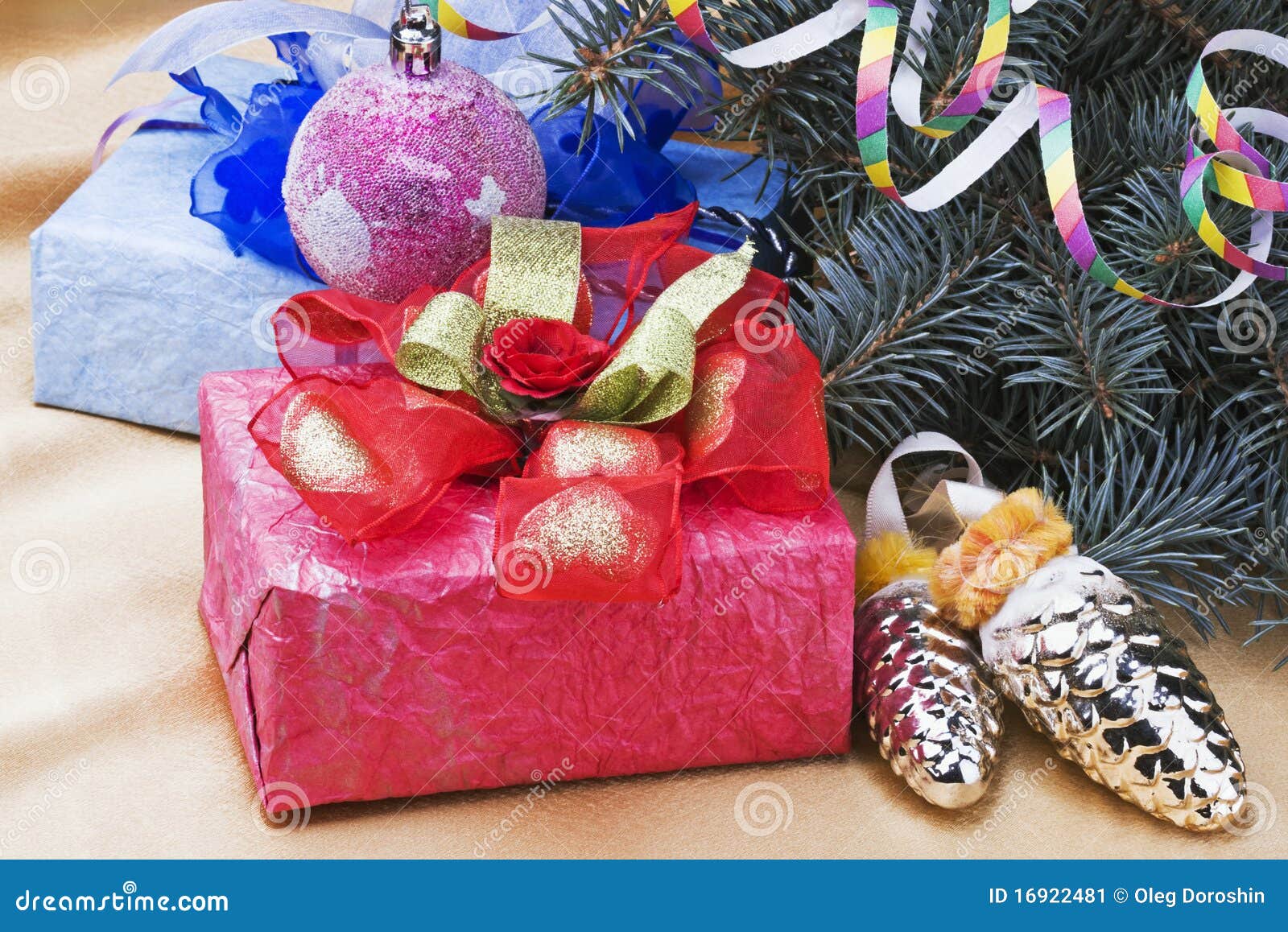 Christmas Gifts Under the Tree Stock Image - Image of hanging, season ...