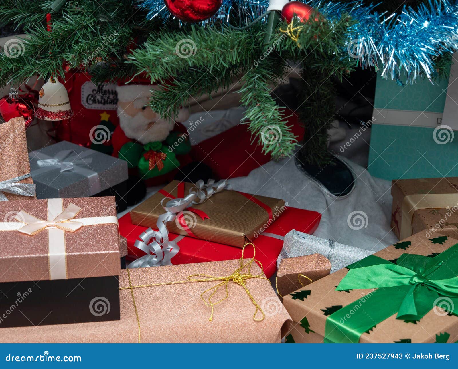 Christmas Gifts Under the Tree Stock Image - Image of decor, december ...