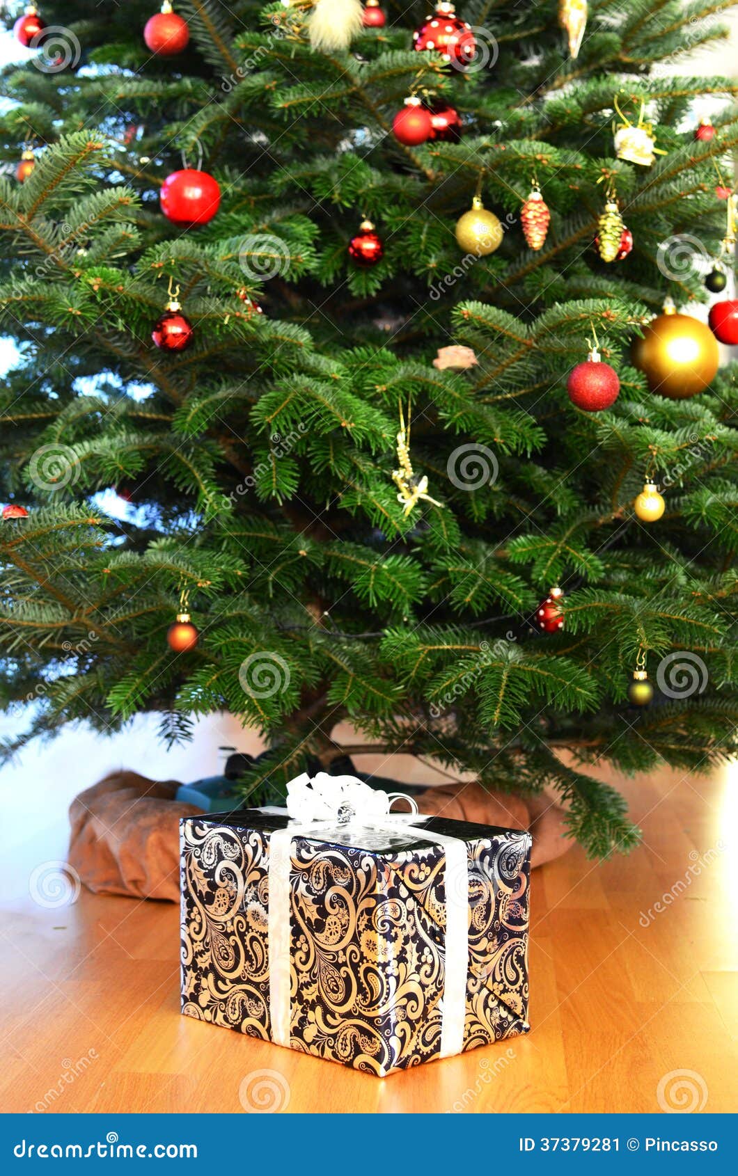 Christmas gifts stock image. Image of tree, present, gift - 37379281