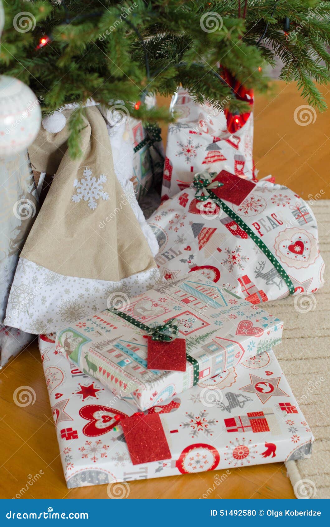 Christmas Gifts Under the Tree Stock Photo - Image of december, festive ...
