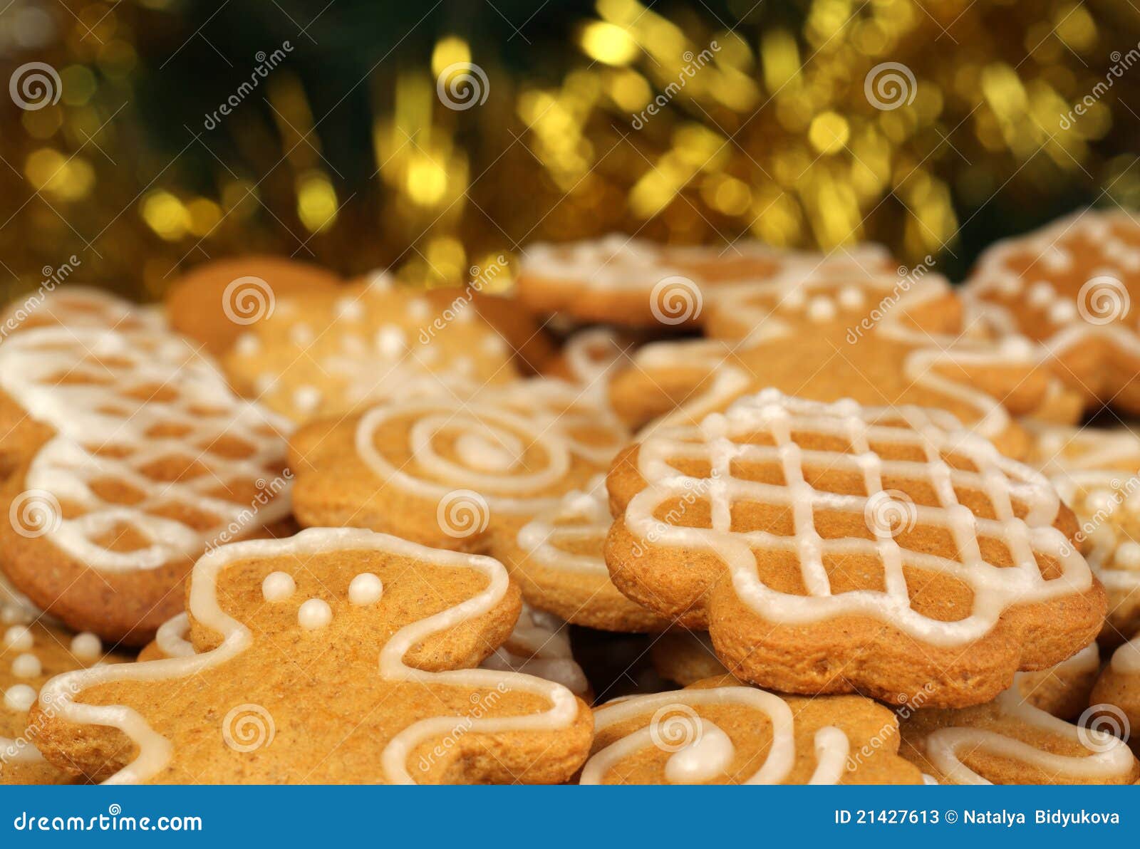 Christmas gingerbread stock image. Image of cookie, glaze - 21427613