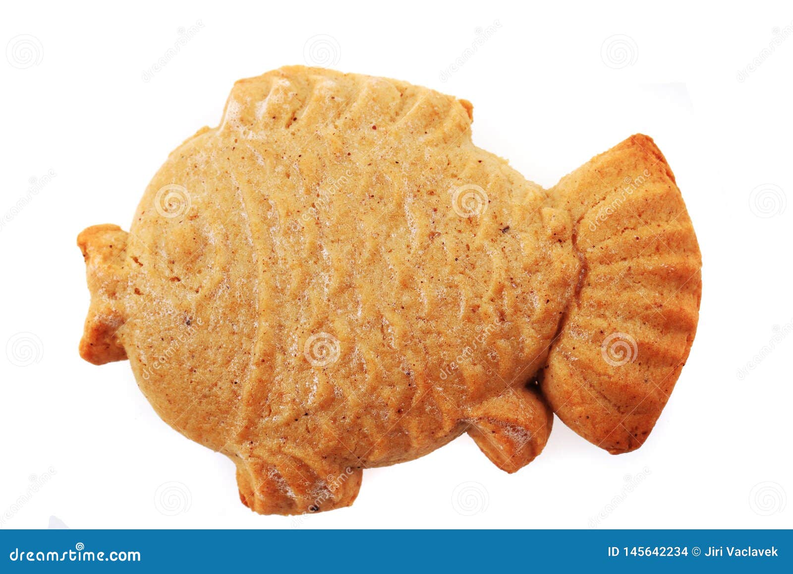 Christmas Gingerbread Fish Isolated Stock Photo - Image of gingerbread ...