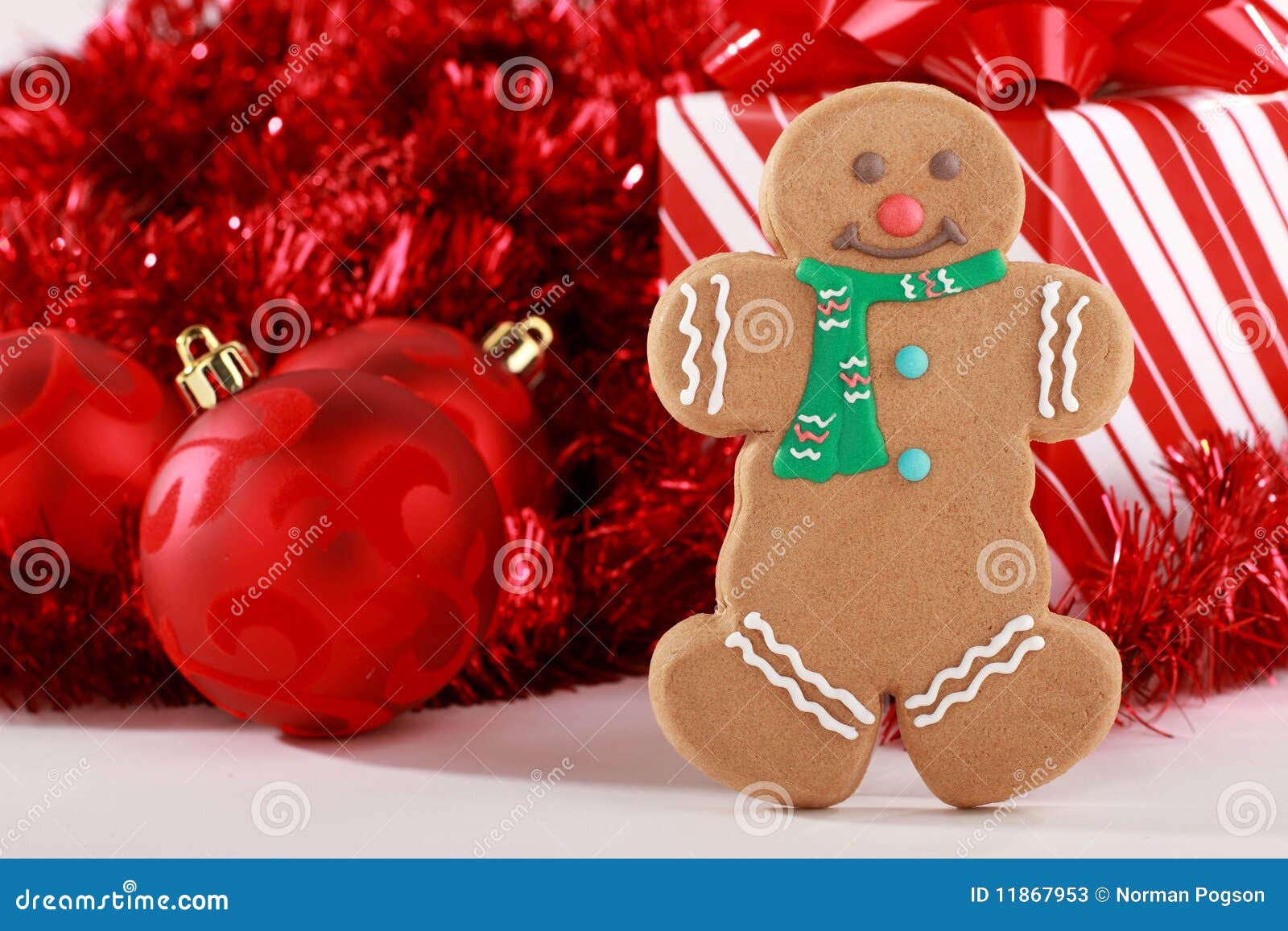 Christmas Gingerbread Man stock image. Image of smile - 11867953