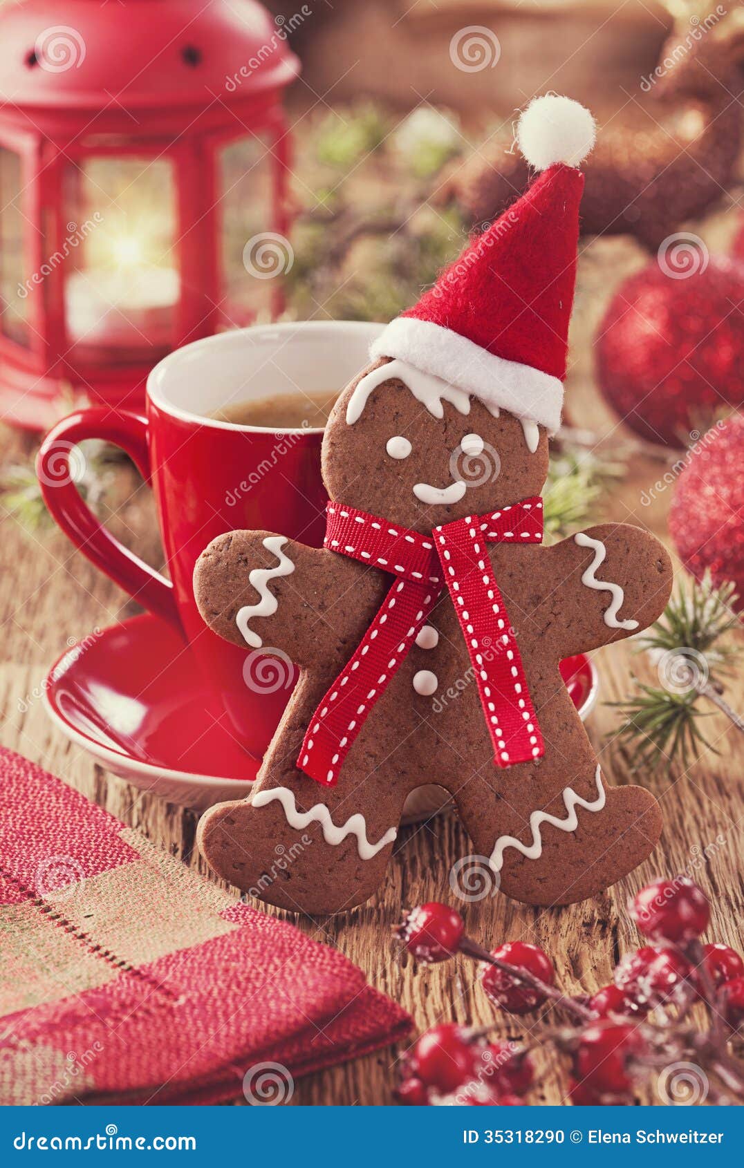 Christmas gingerbread man stock photo. Image of food - 35318290