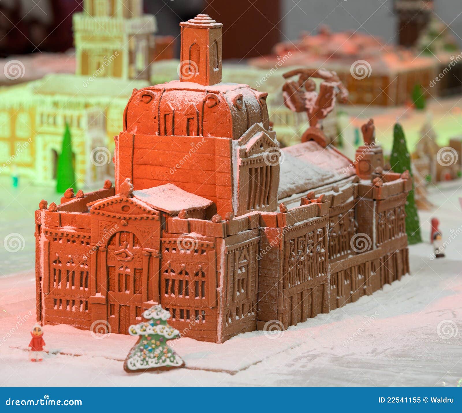 Christmas Gingerbread Palace Stock Image - Image of house, festive ...