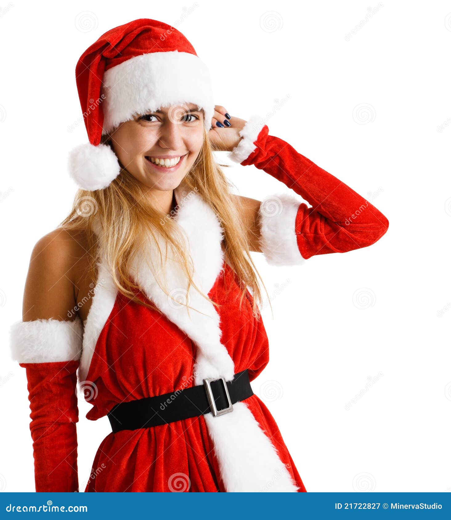 Christmas girl stock image. Image of xmas, woman, present - 21722827