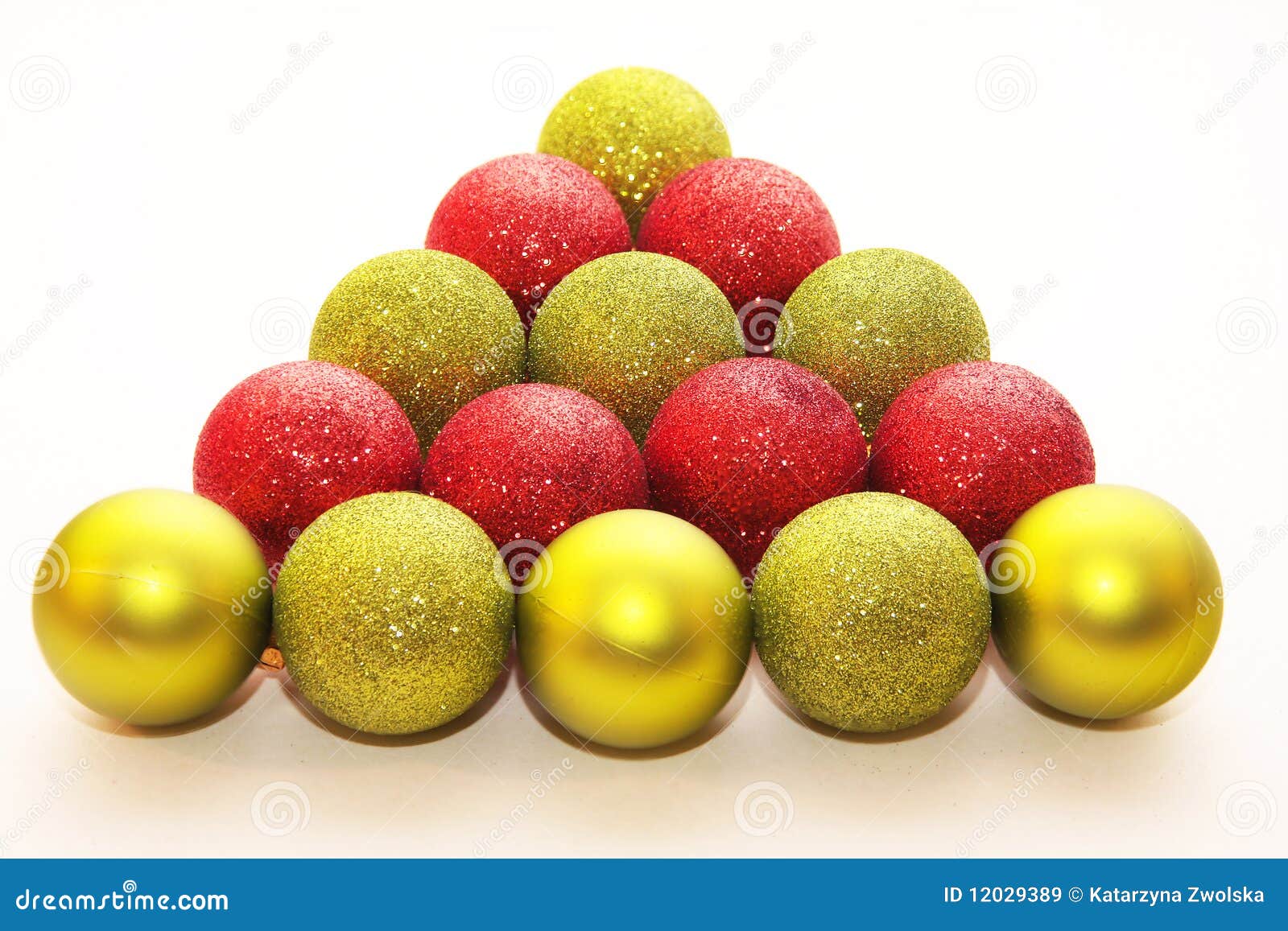 Christmas glitter balls stock image. Image of tree, ornament - 12029389