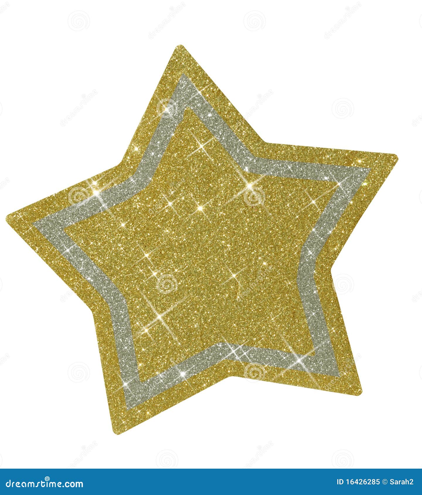 Christmas Glittery Star - Isolated Stock Image - Image of sparkly ...