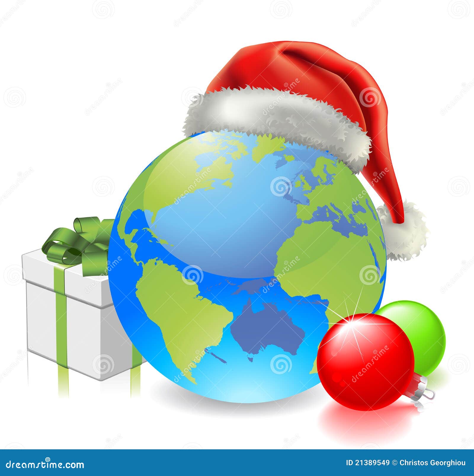 Christmas Globe stock vector. Illustration of decoration - 21389549
