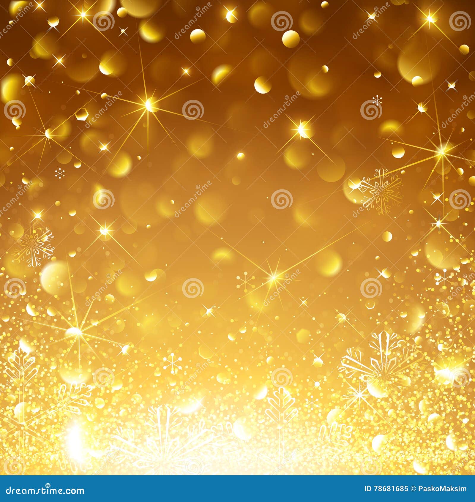 Christmas Gold Background stock vector. Illustration of xmas - 78681685
