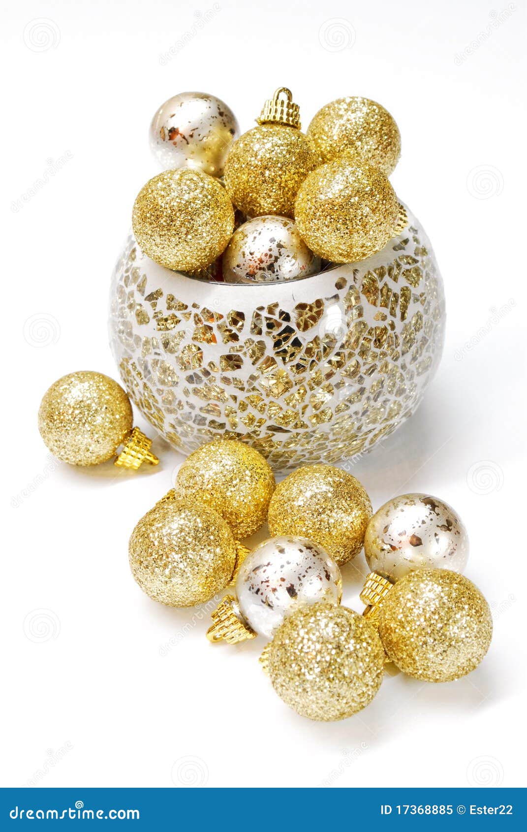 Golden Balls Of Berries On A Golden Background Stock Photography ...