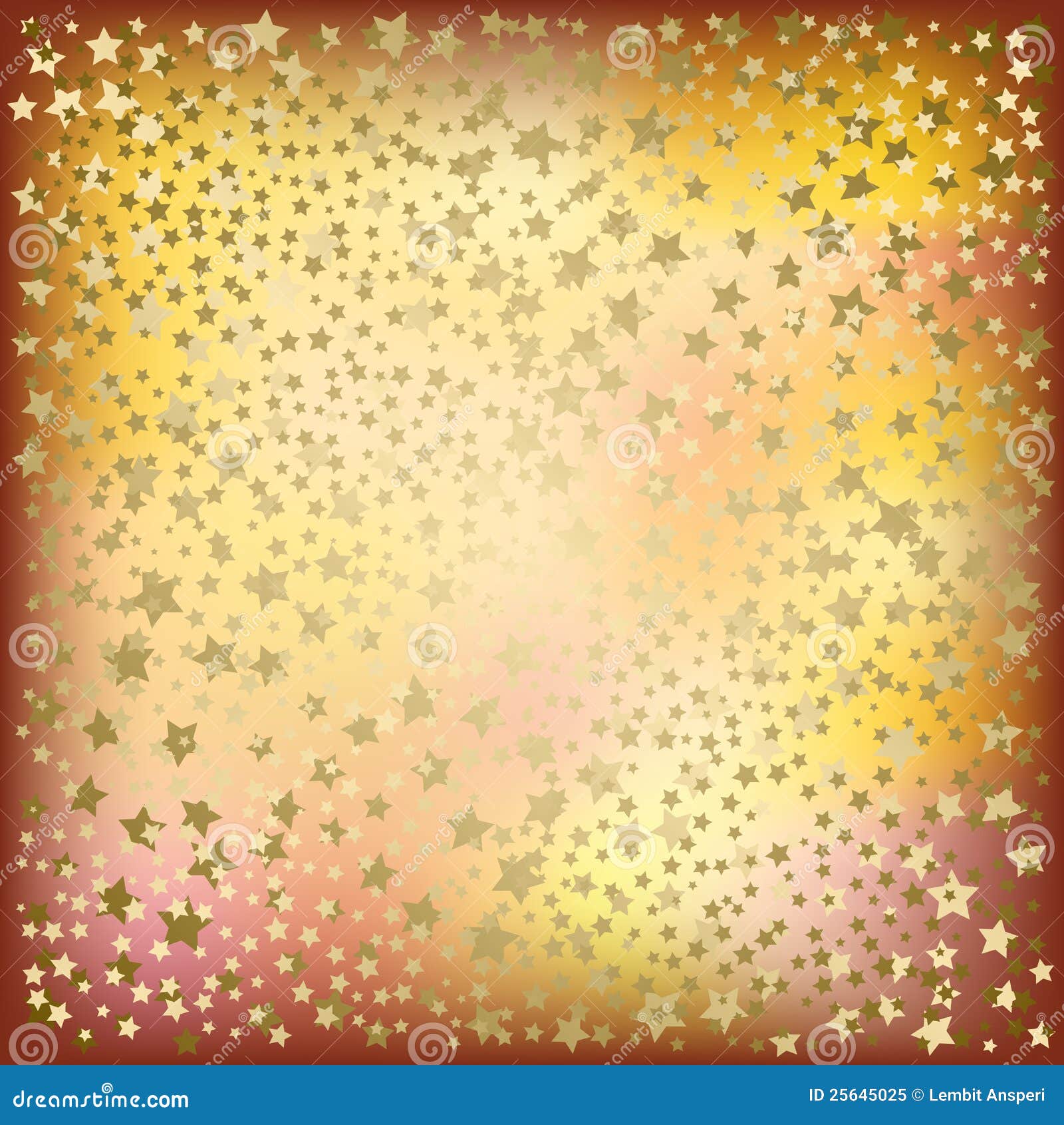Christmas Golden Stars Abstract Background Stock Vector - Illustration ...