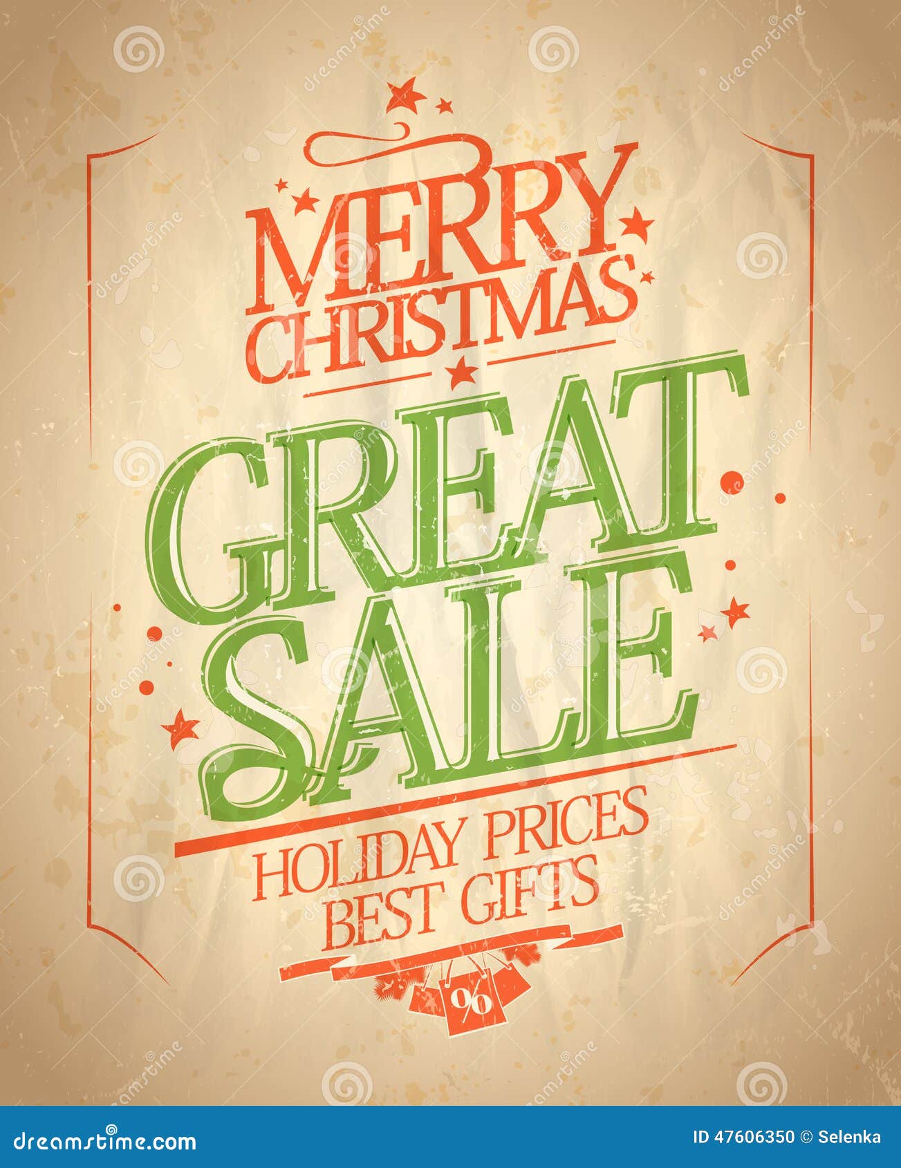 Christmas Great Sale Design. Stock Vector - Illustration of paper ...