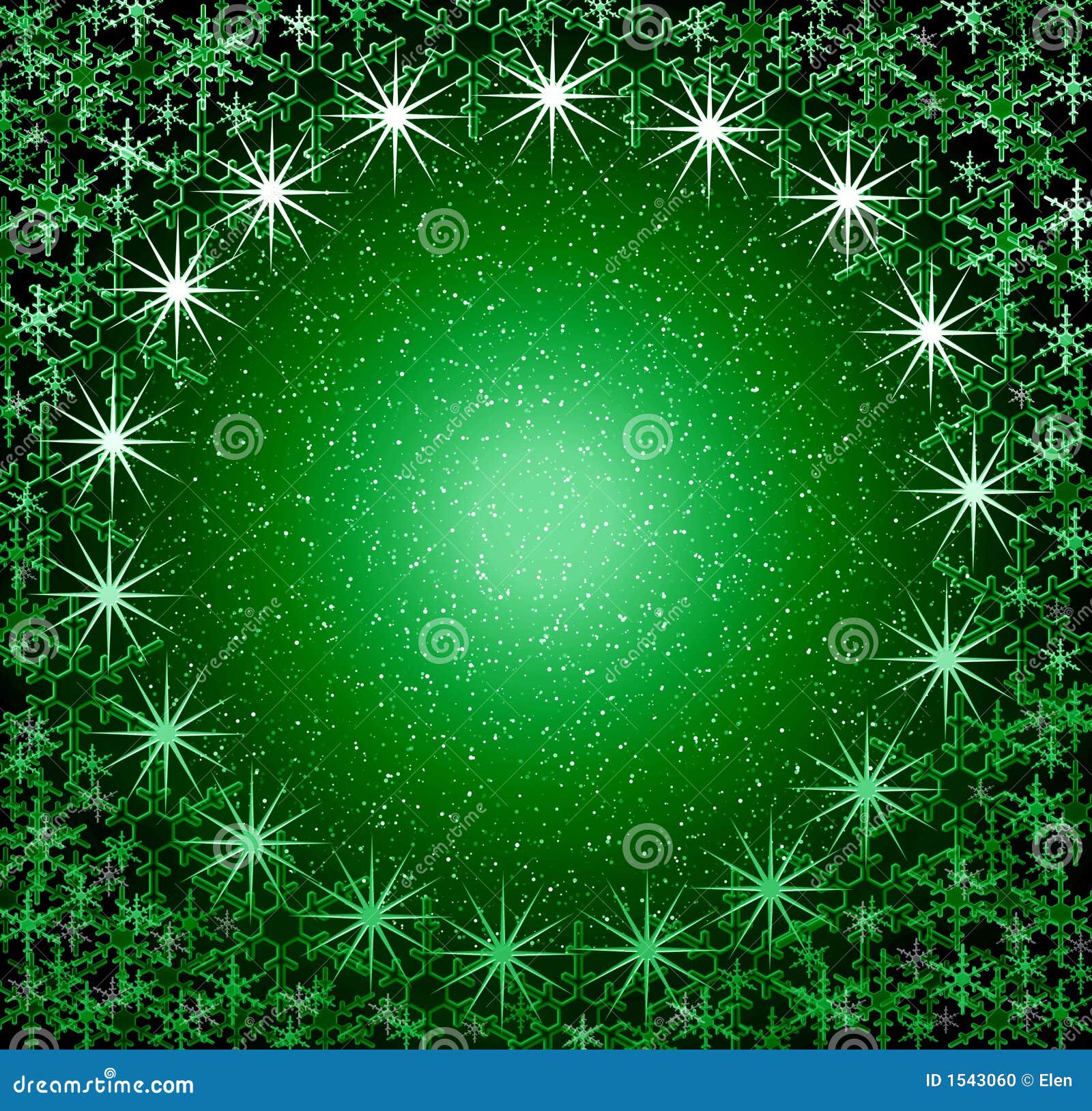 Christmas green snow frame stock illustration. Illustration of season ...