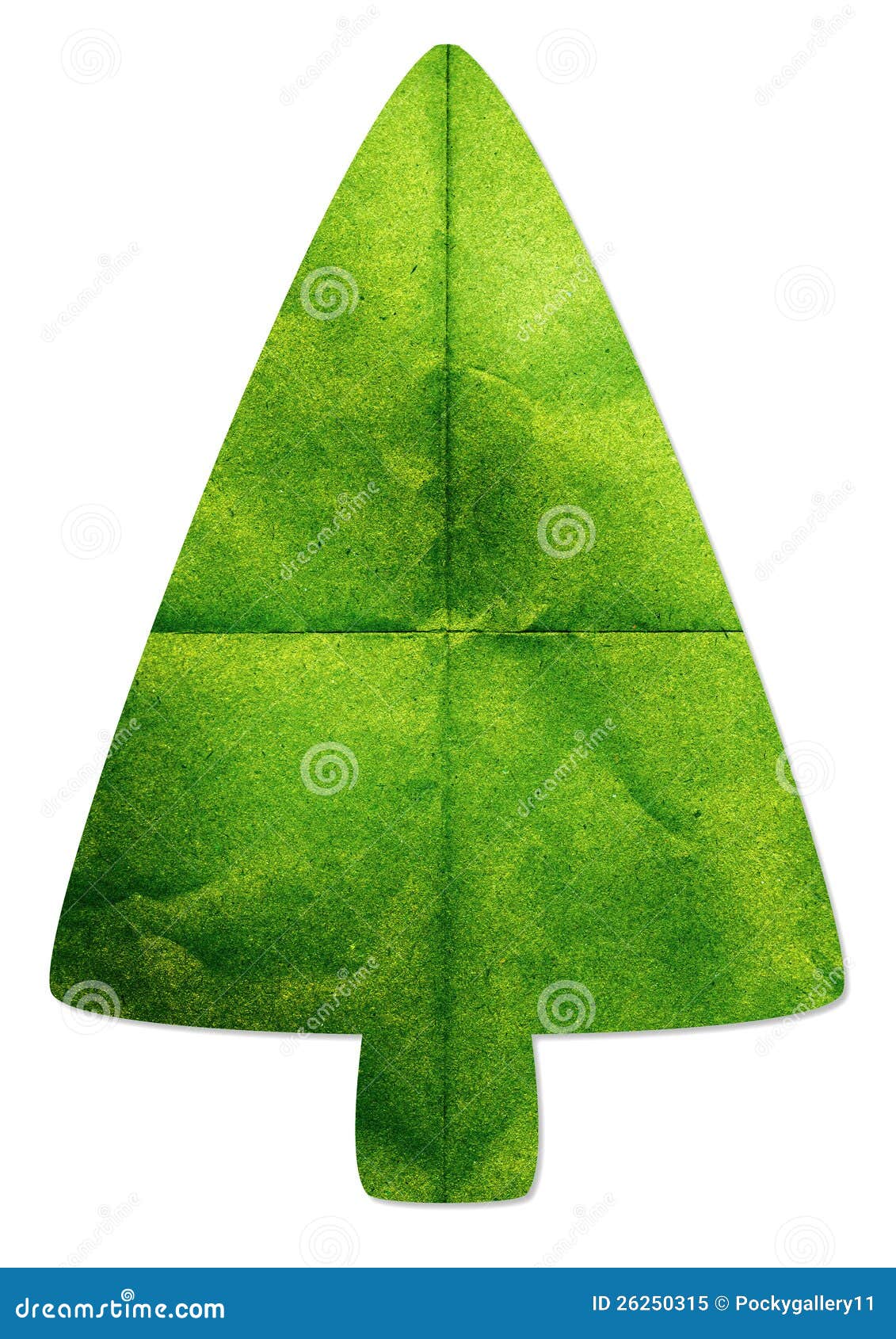 Christmas Green Tree Recycled Papercraft Royalty-Free Stock Photo ...