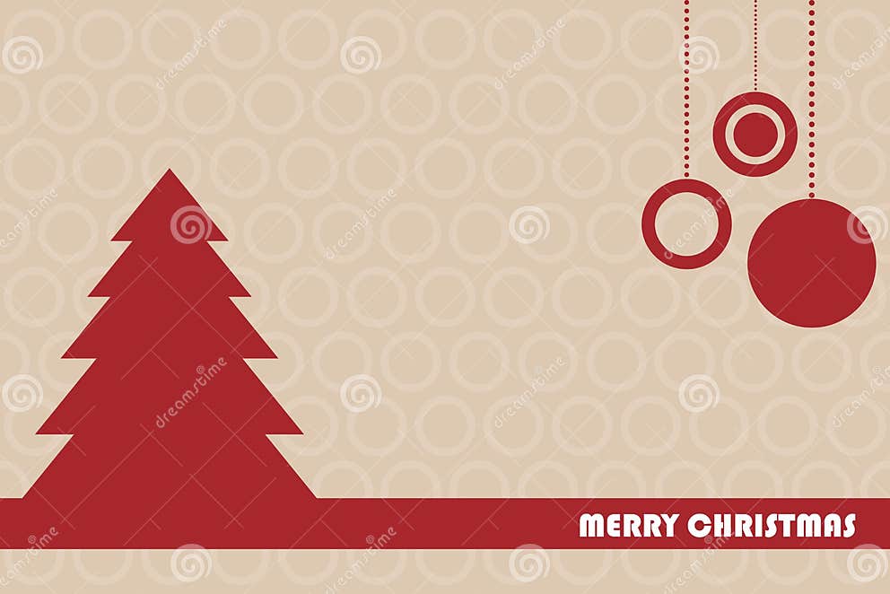 Christmas greeting card stock vector. Illustration of beige - 16101474