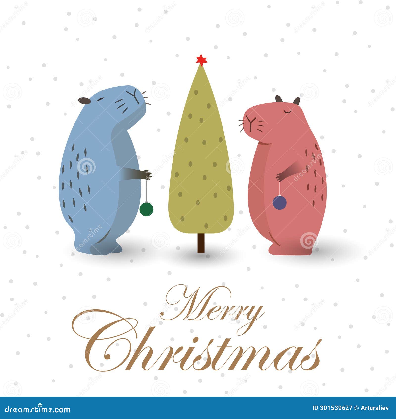 Cute Capybaras Family Cartoon Sticker Set. Funny Capibara Characters ...