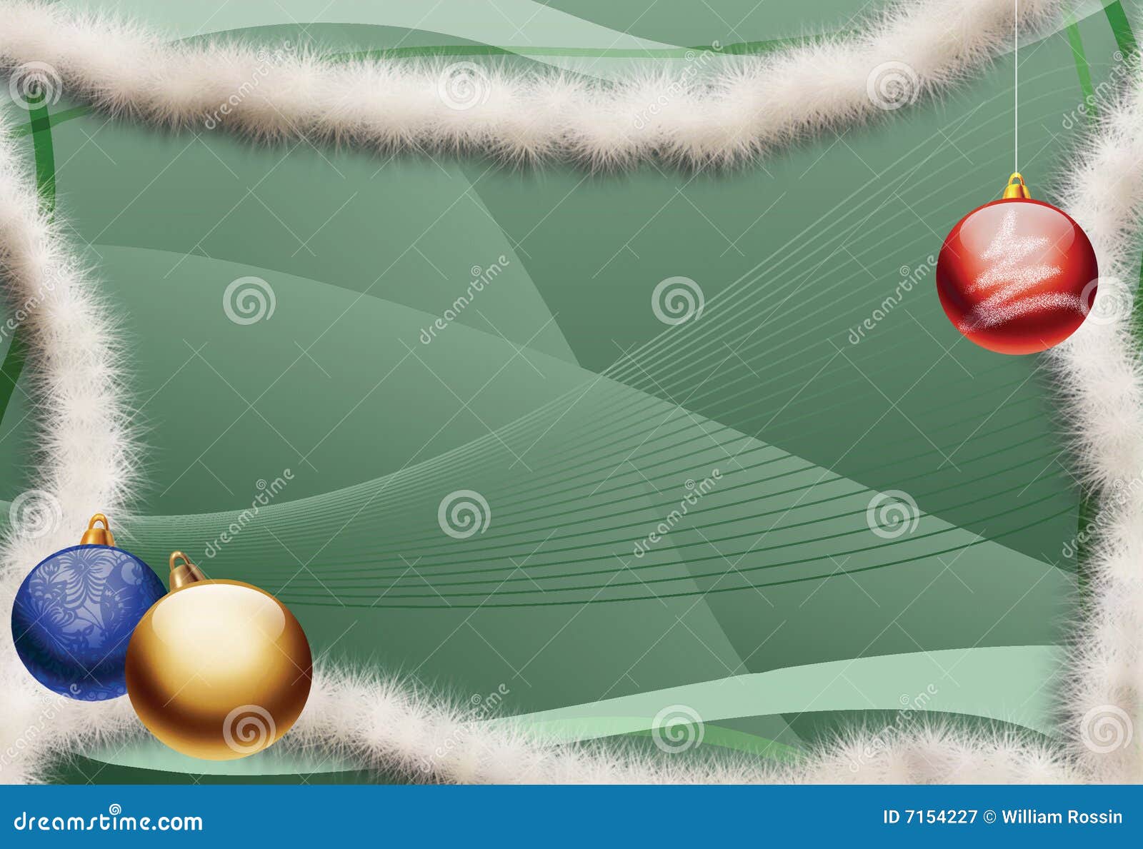 Christmas Greeting Card - Green Background Stock Illustration ...