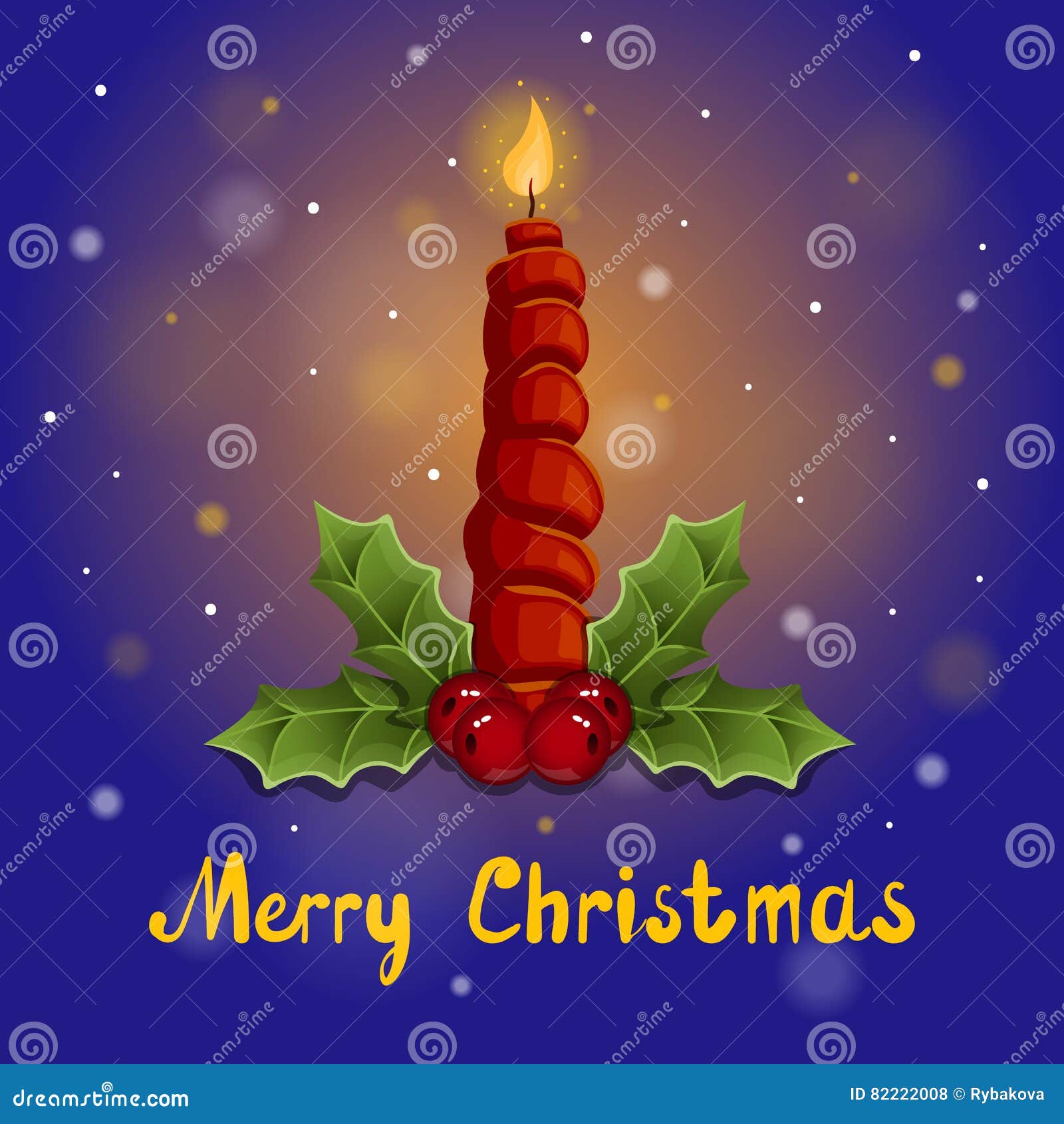 Christmas greeting card stock illustration. Illustration of invitation ...