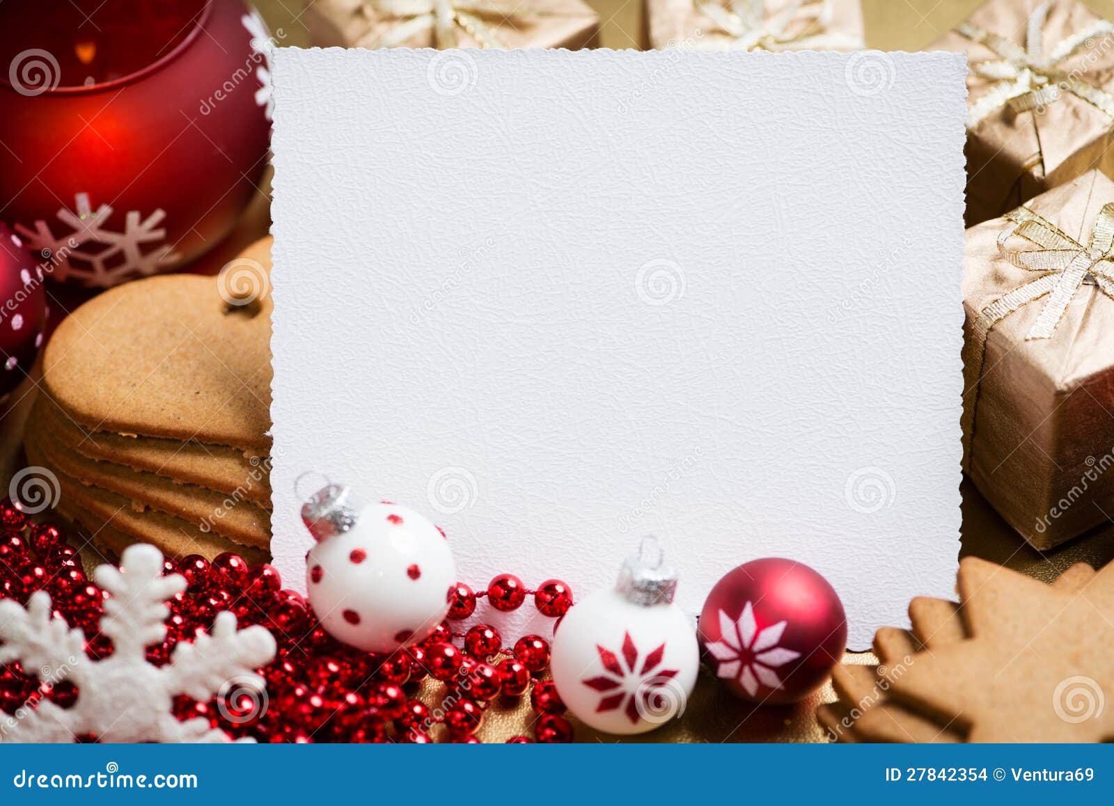 Christmas Greeting Card with Space for Text Stock Photo - Image of ...
