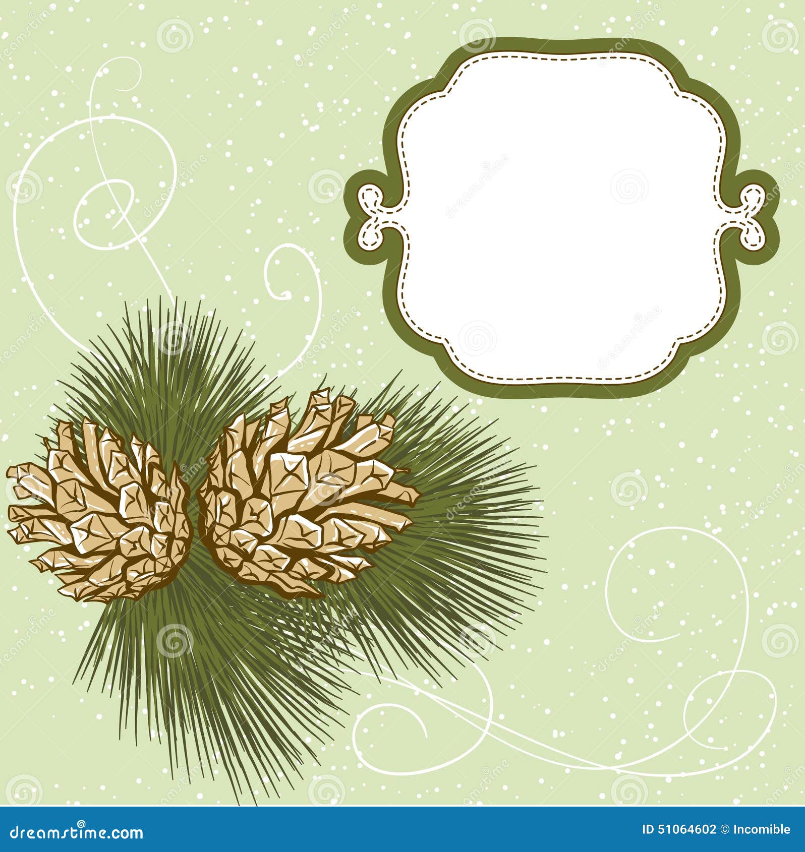 Christmas Hand Drawn Fur Tree for Xmas Design Stock Illustration ...