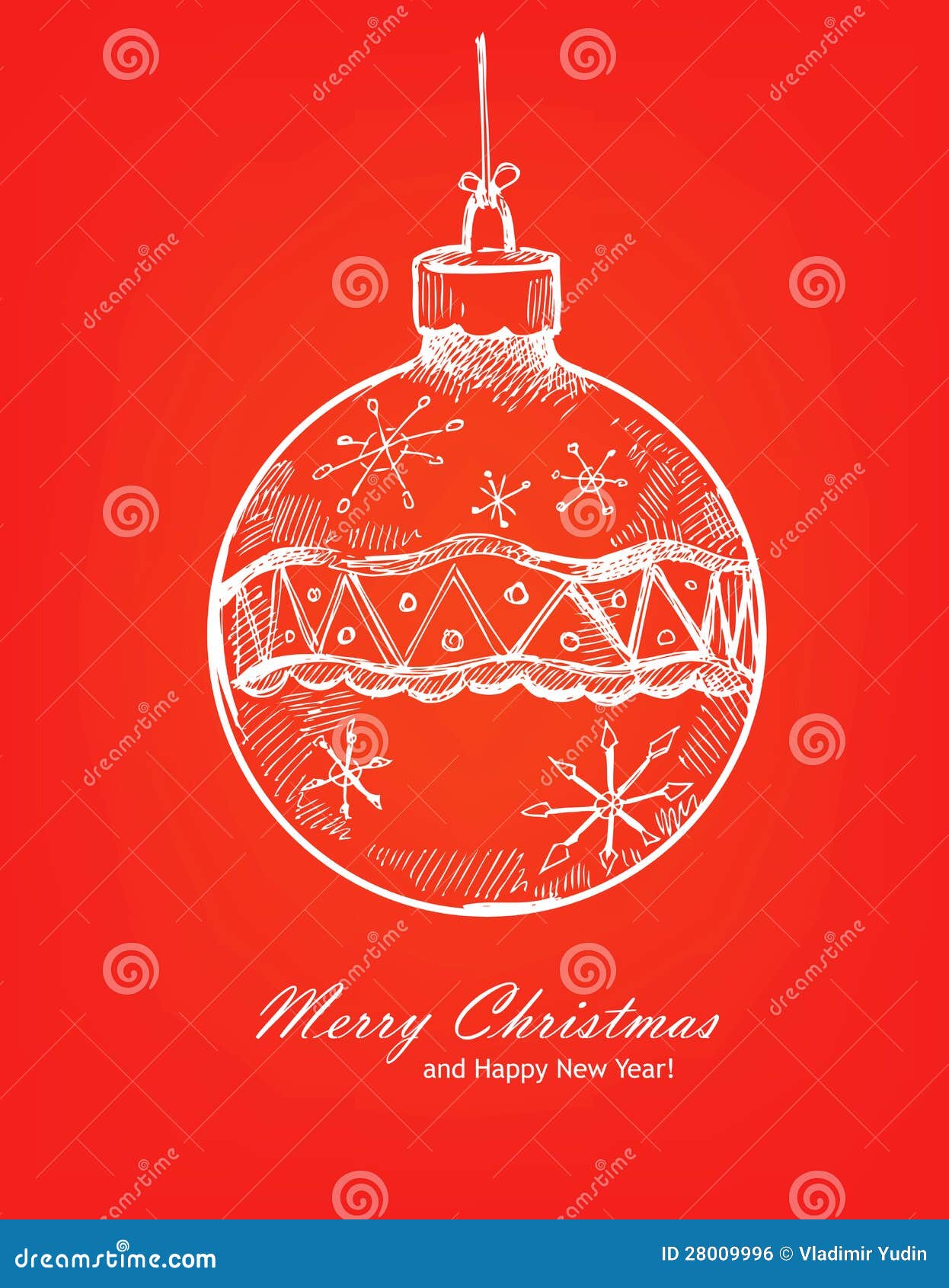 Christmas Hand Drawn Illustration Stock Vector - Illustration of ...