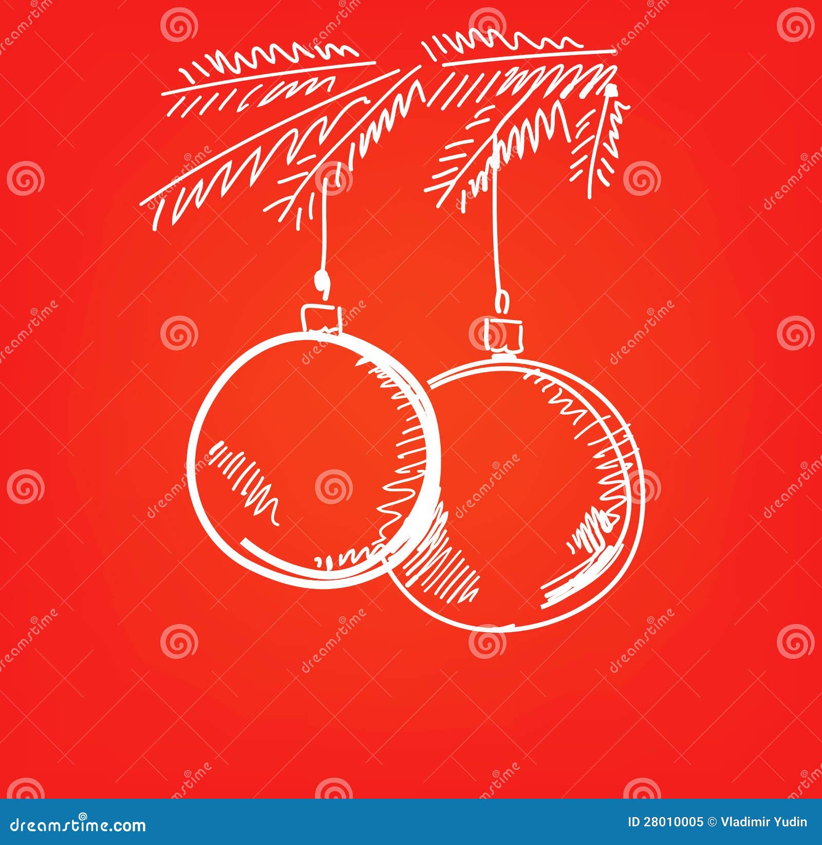 Christmas Hand Drawn Illustration Stock Vector - Illustration of ...