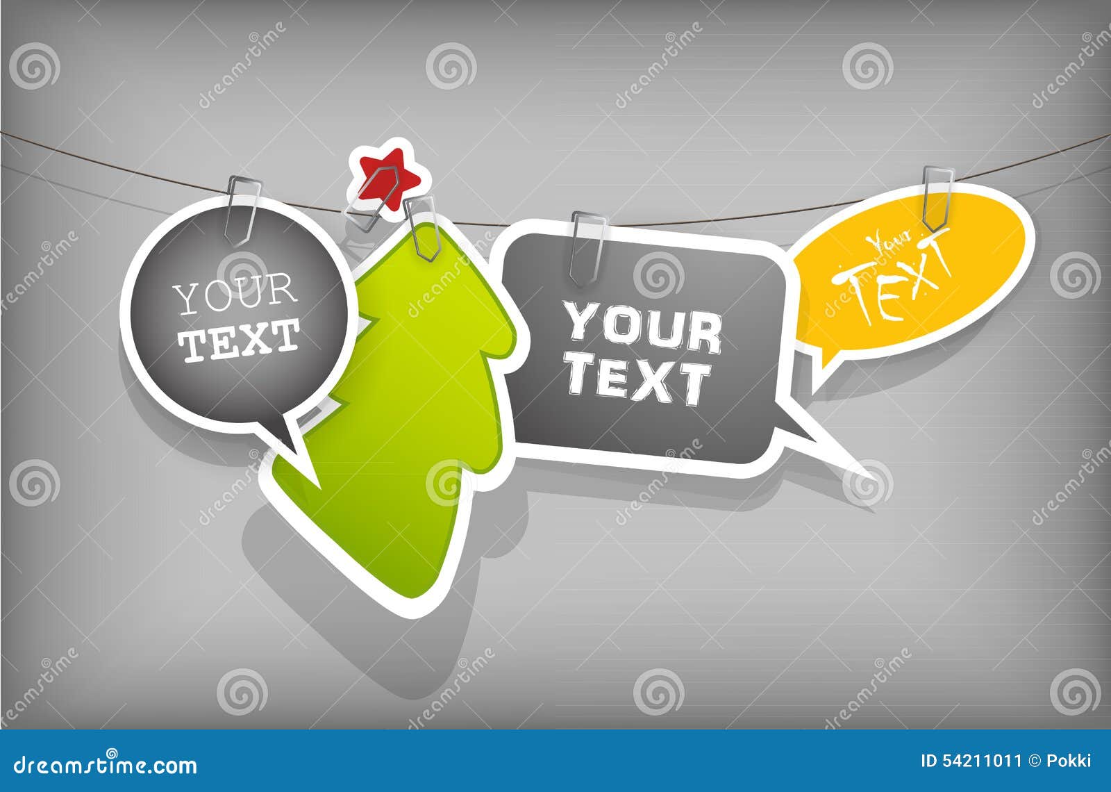 Christmas hanging badges. stock vector. Illustration of backdrop - 54211011